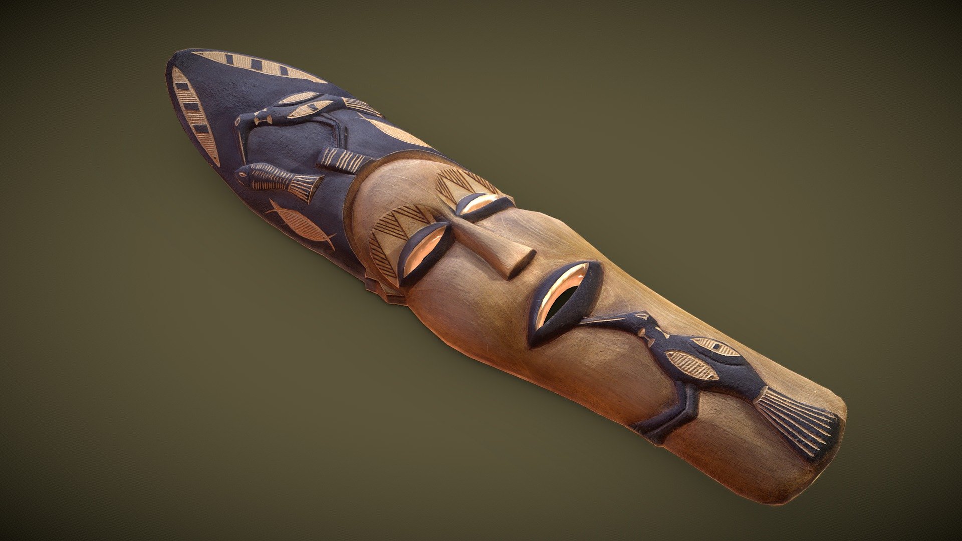 Zambia Shield Mask - 3D model by PROKOP (@davidgulla) [d57edd0] - Sketchfab