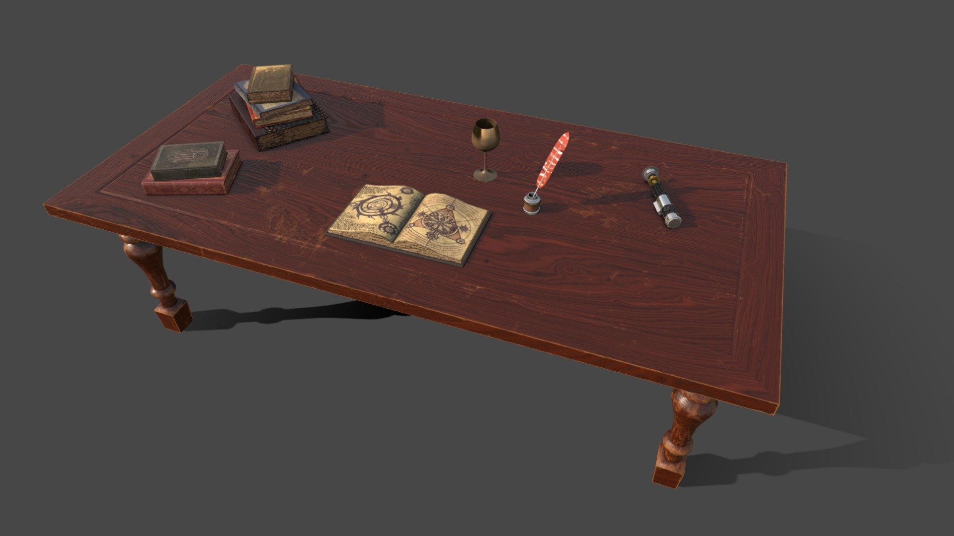Study Table - 3D model by Joey Milton (@miltjk1) [d581f16] - Sketchfab