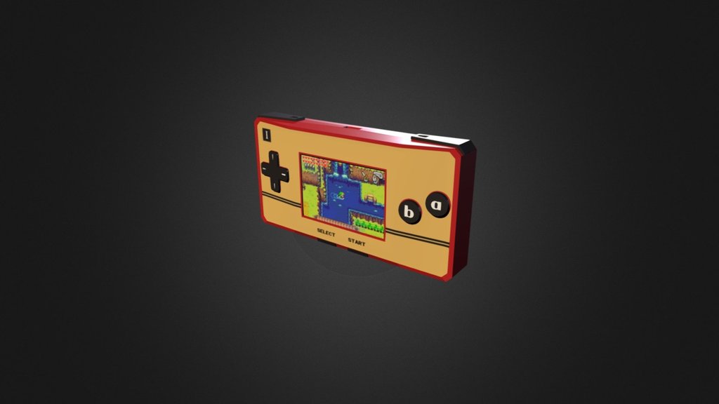 Low Poly Game Boy Micro - 3D model by voyager (@Voyager_) [d582a9c ...