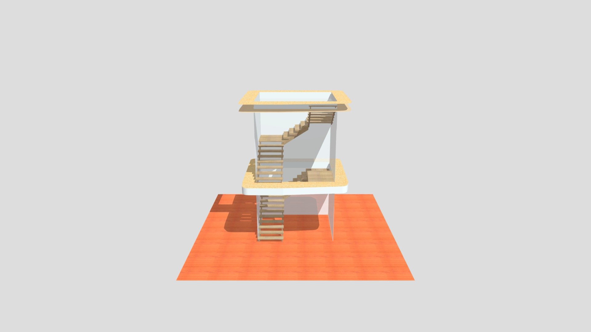 Open riser Open stringer - 3D model by vistastair [d5833fc] - Sketchfab