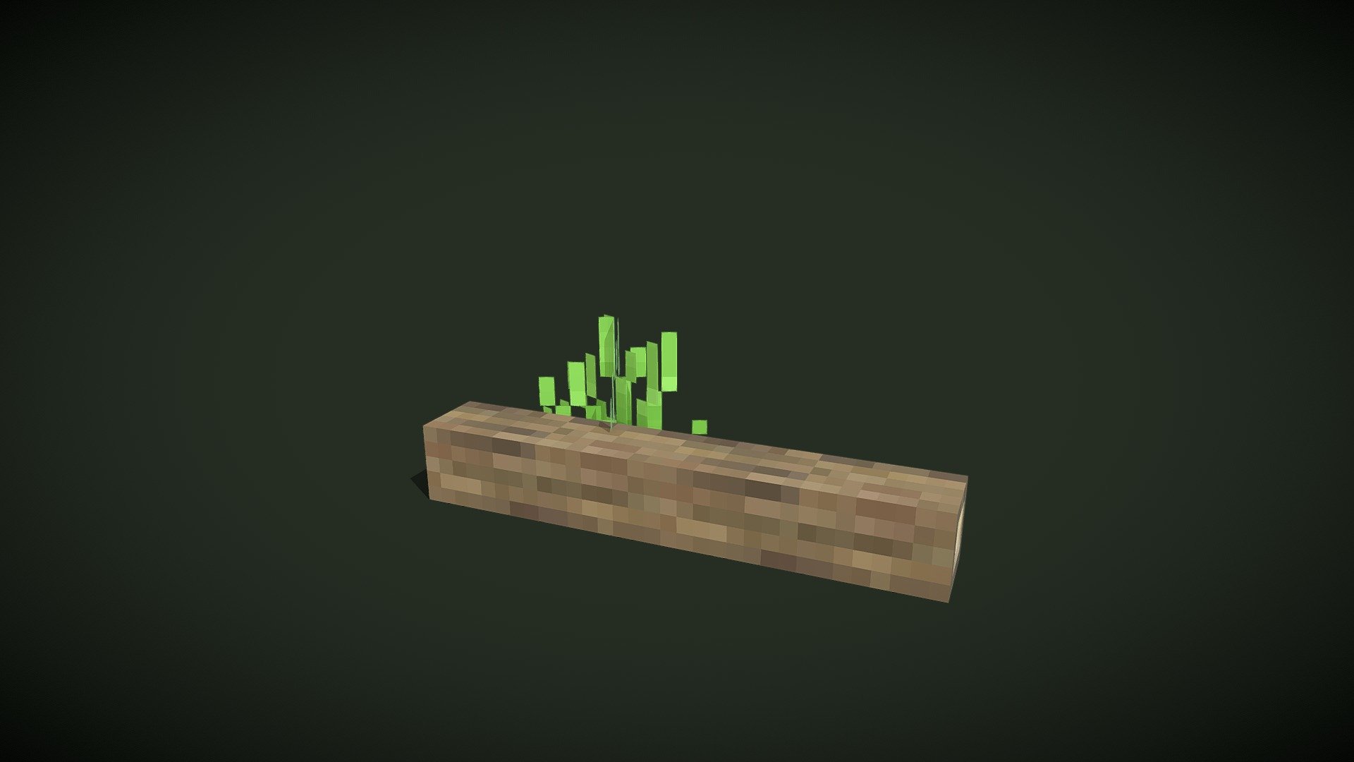 Minecraft Camp Stump - 3D model by theunknowndad [d584e61] - Sketchfab