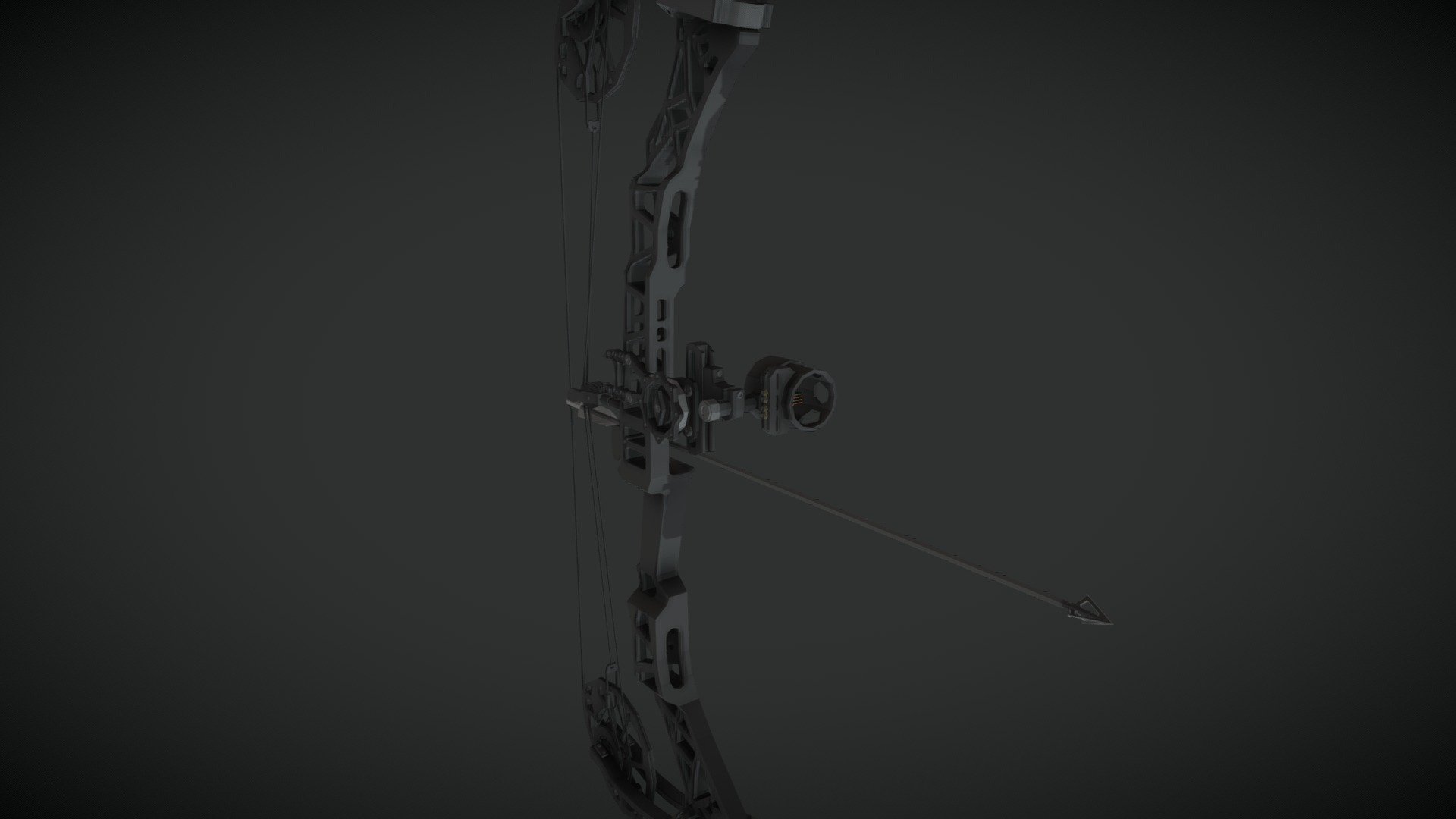 Low Poly Modern Compound Bow - 3D model by MLGprogect [d585db3] - Sketchfab