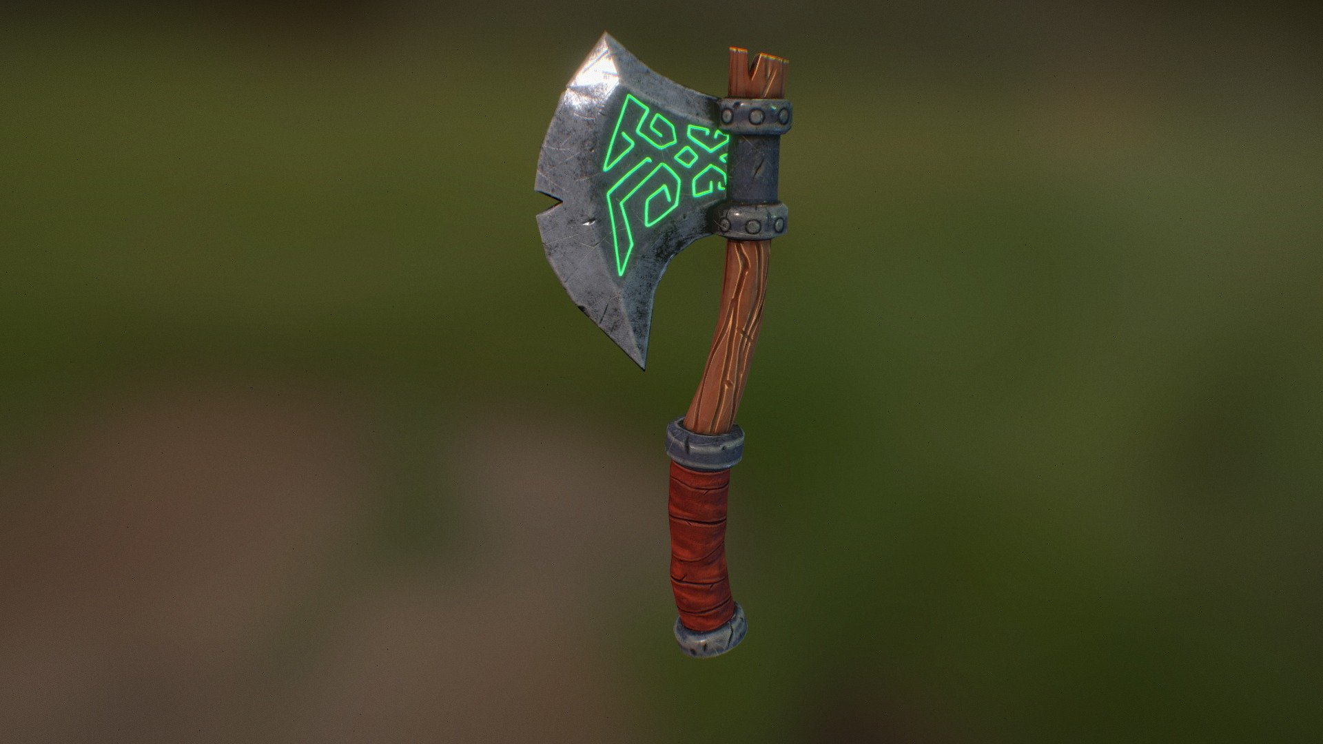 Stylized axe - 3D model by Alexandra_Enache [d5884b1] - Sketchfab