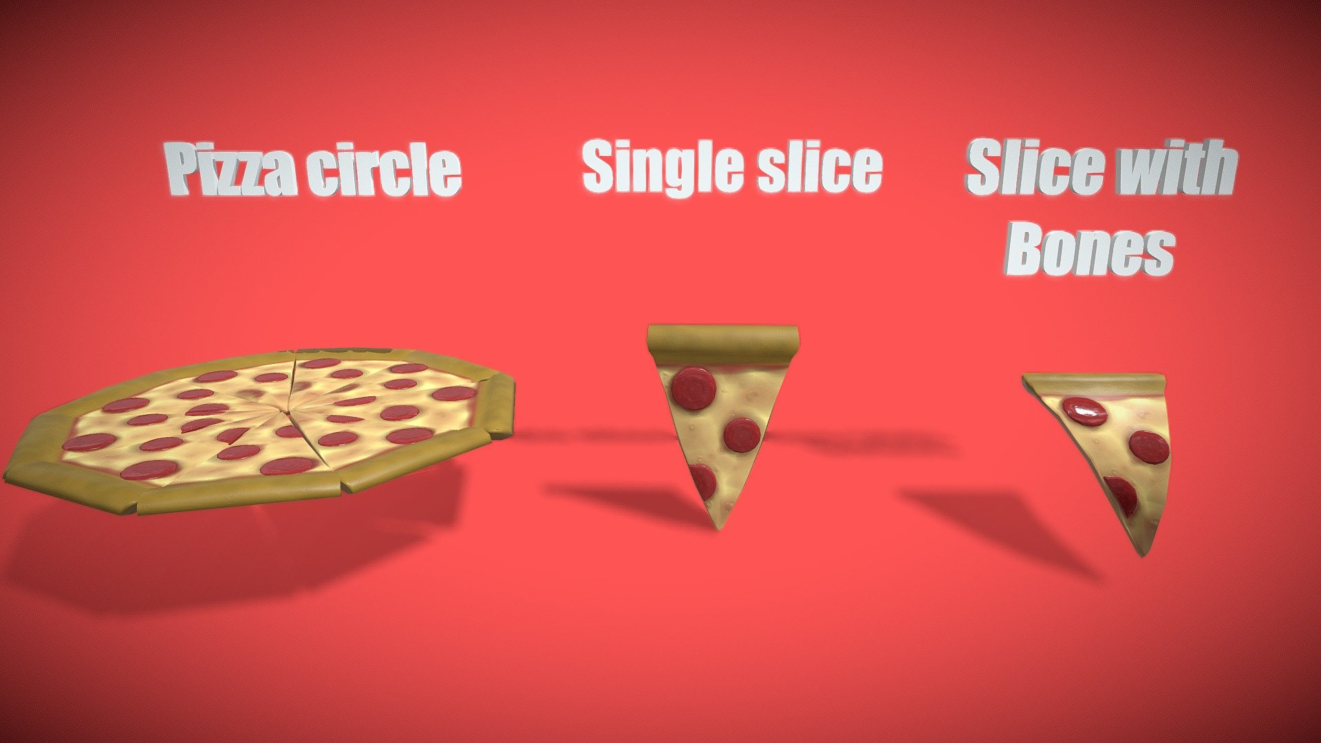 Hand Painted pizza demo - Download Free 3D model by BloodTea (@bloodtea ...