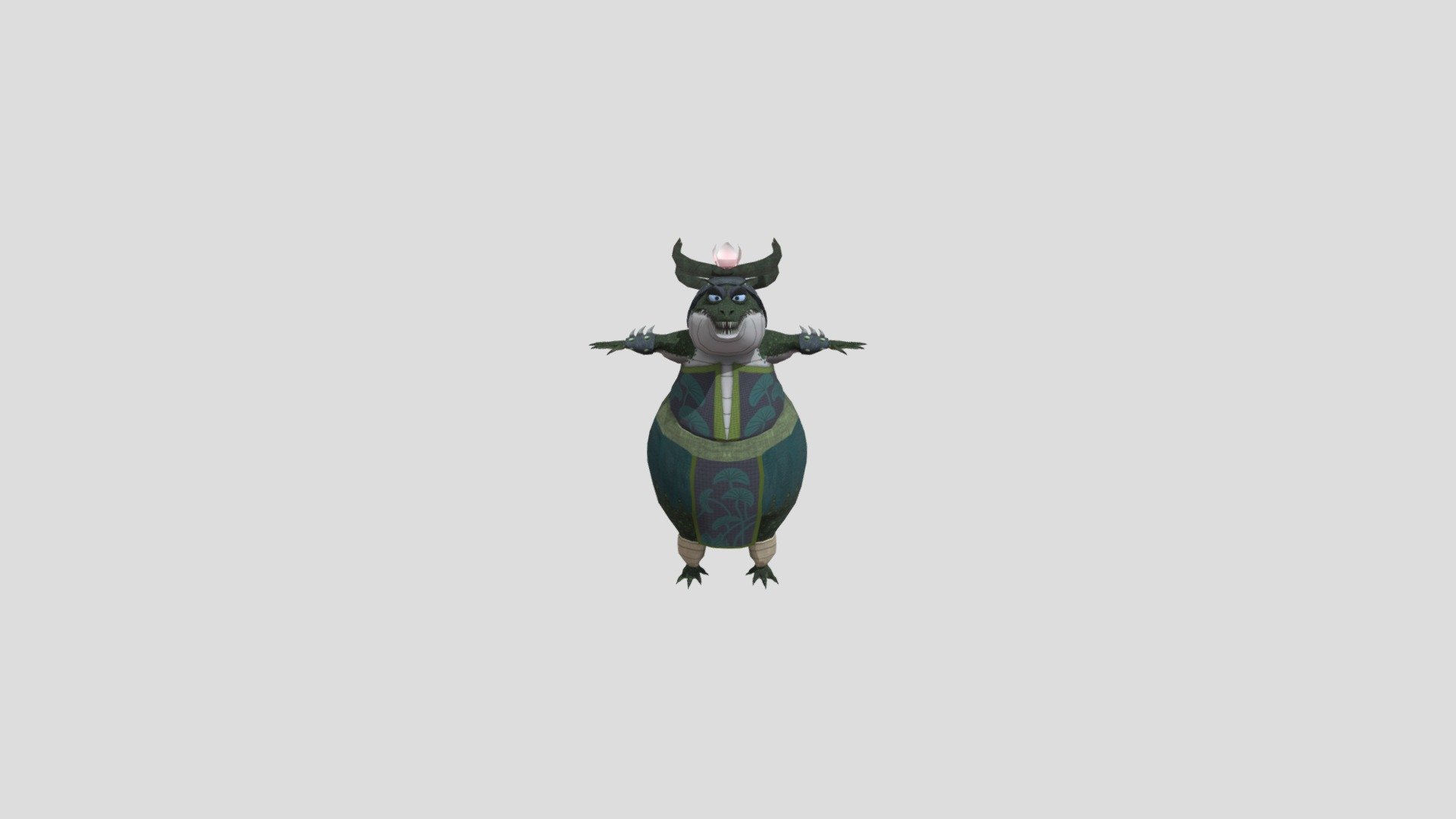 Kung Fu Panda - Crocodile Queen - Download Free 3D model by 3D by ...