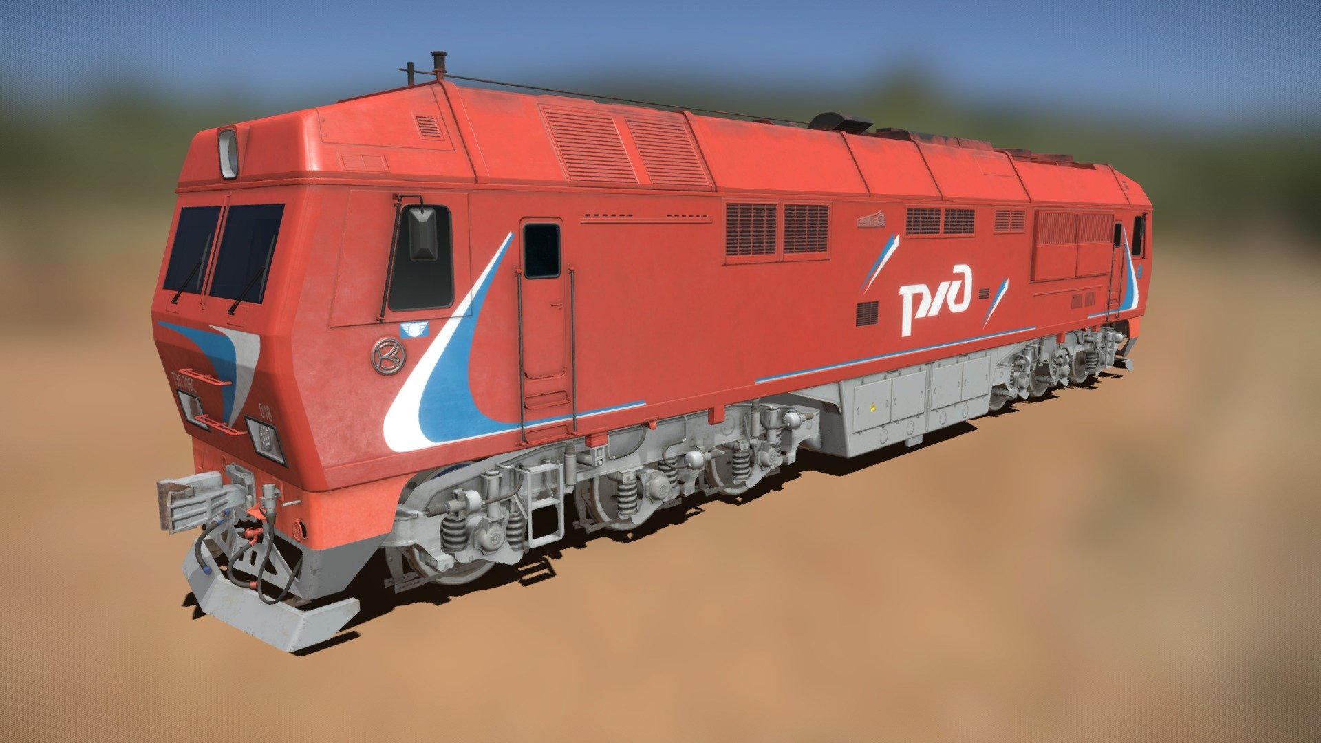 TEP70BS-018 Lokomotive - 3D model by pettrovich [d58cdef] - Sketchfab