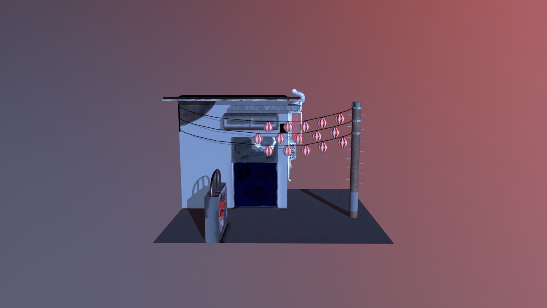 High Poly Back Alley Asset Detailed - 3D model by Kieren Hunt ...