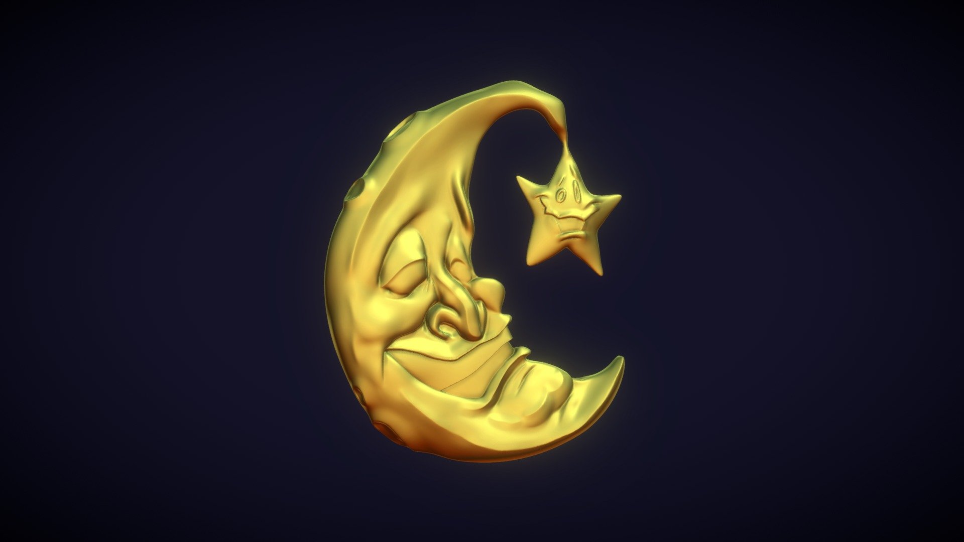 Moon - Download Free 3D model by Aleksander Chirkov (@volandon ...