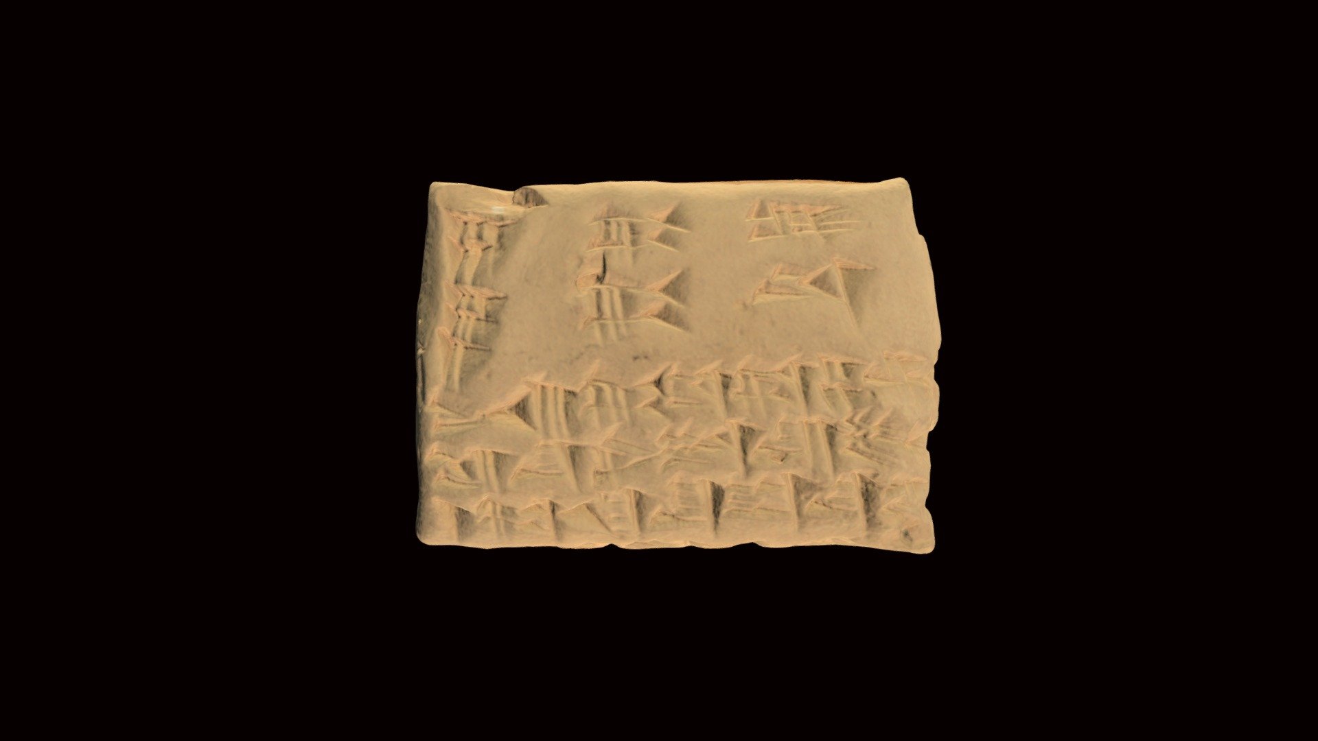 Cuneiform Tablet HMANE1899.2.52A - 3D model by Harvard Museum of the ...