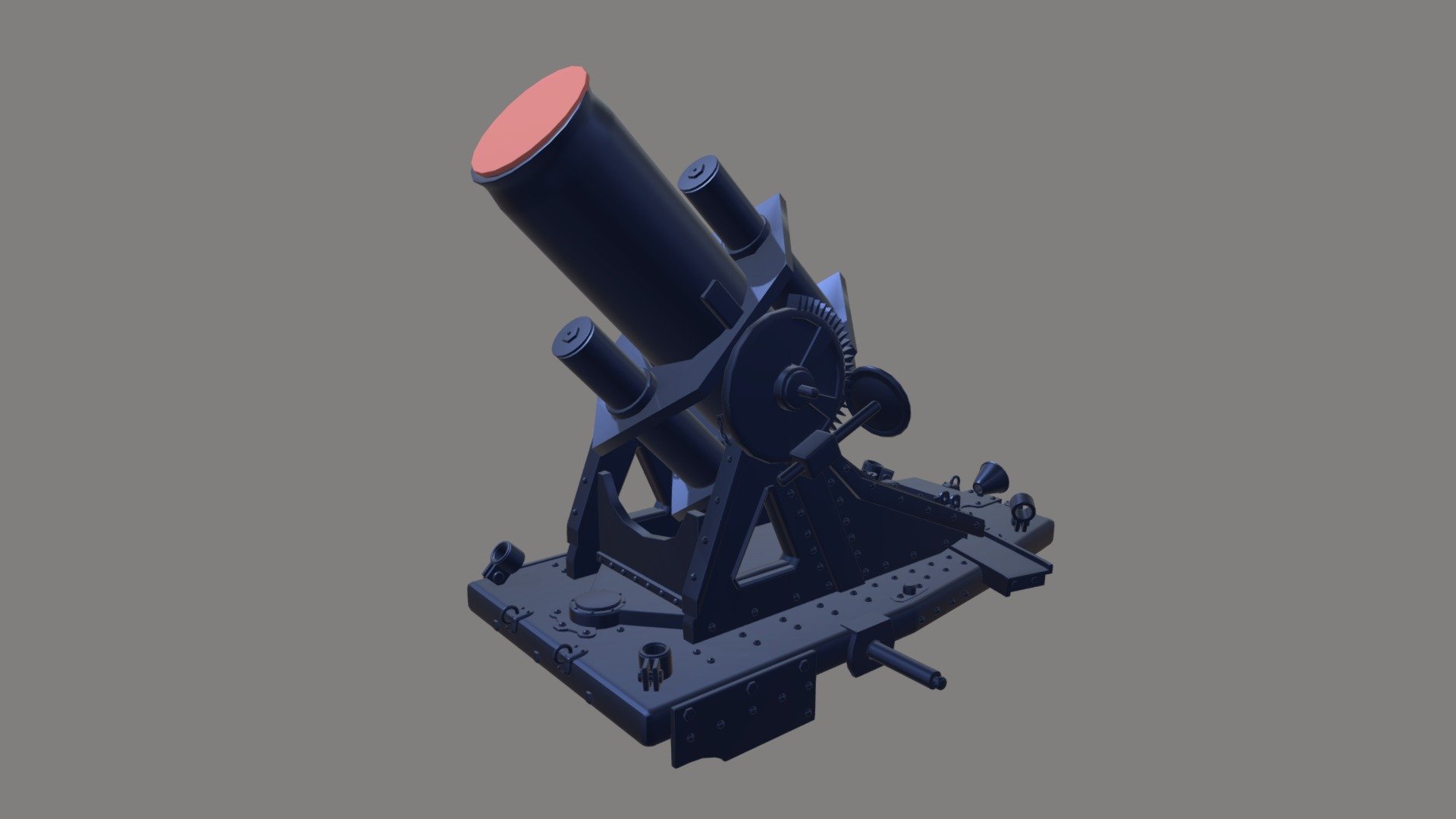 WWI Cannon - Download Free 3D model by jabbawookie [d594e88] - Sketchfab
