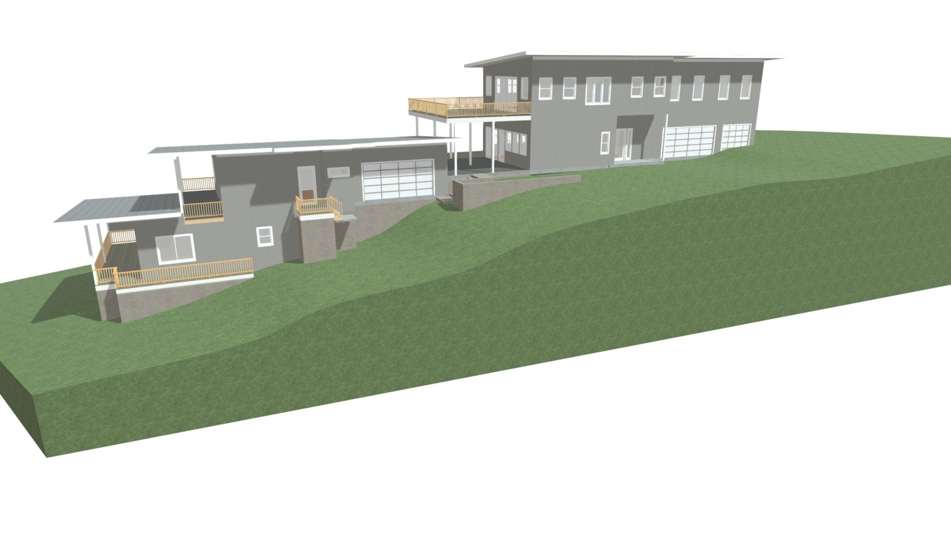 e-3 SMITH MAIN HOUSE W- 2 ADU -1483 LOWER KIMO - 3D model by Pro Draft ...
