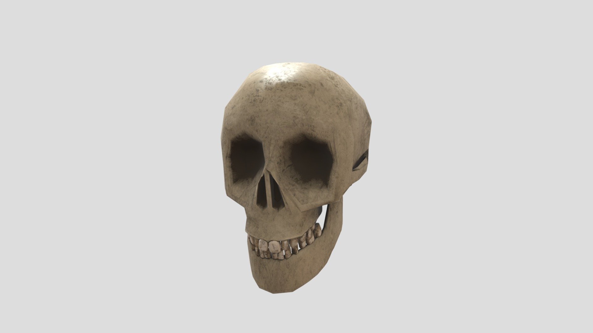 Low Poly Skull - Download Free 3D model by Silver Shield ...