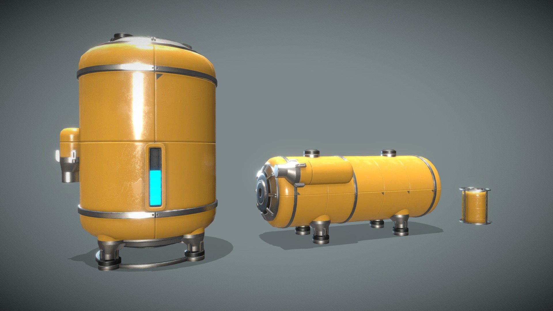 Sci-Fi modular Silo Pack - Buy Royalty Free 3D model by PolySquid ...