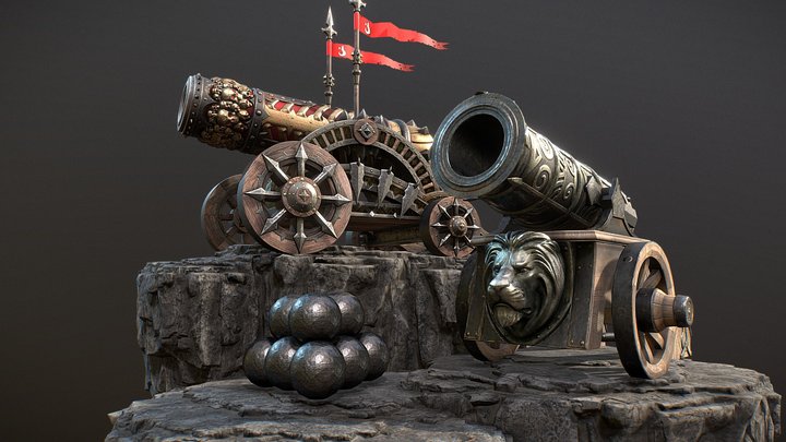 Cannon 3D models - Sketchfab