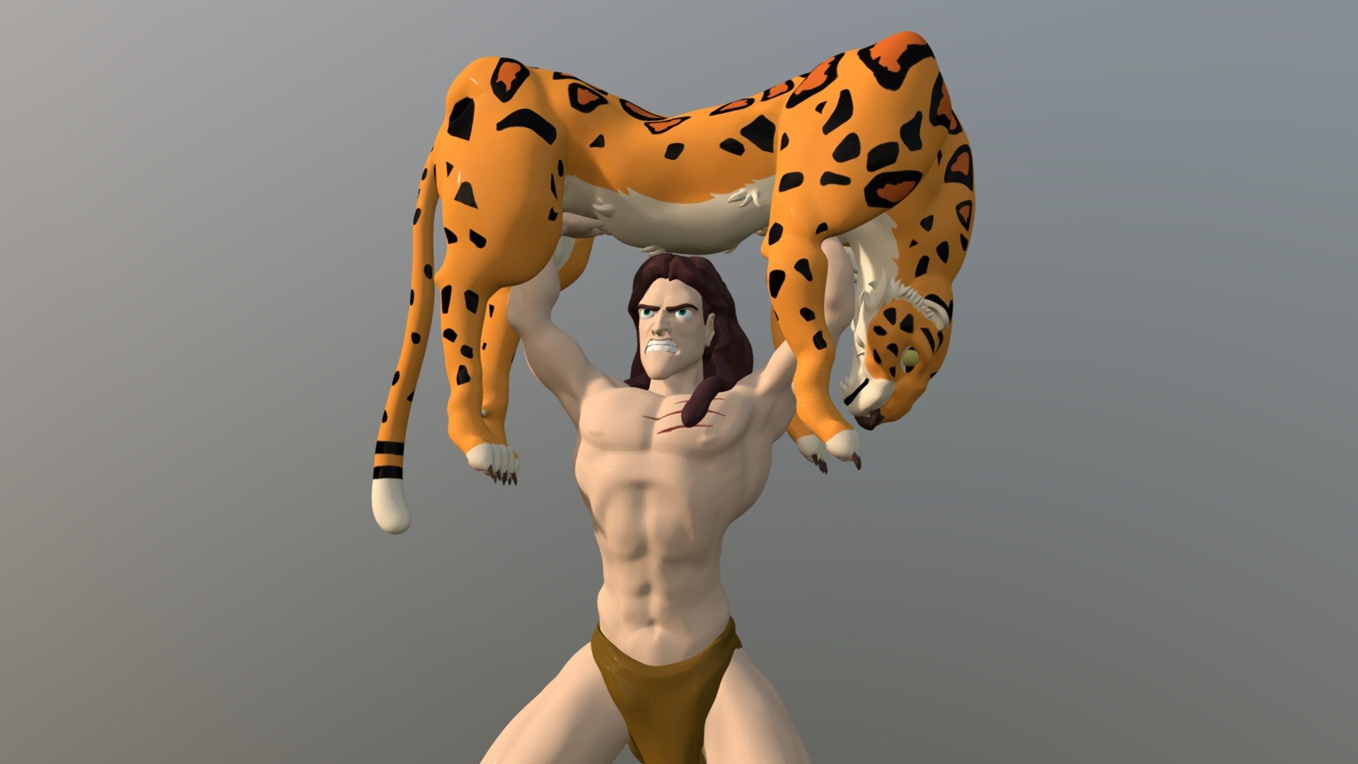 Tarzan - 3D model by MNKstudio77 [d59d462] - Sketchfab