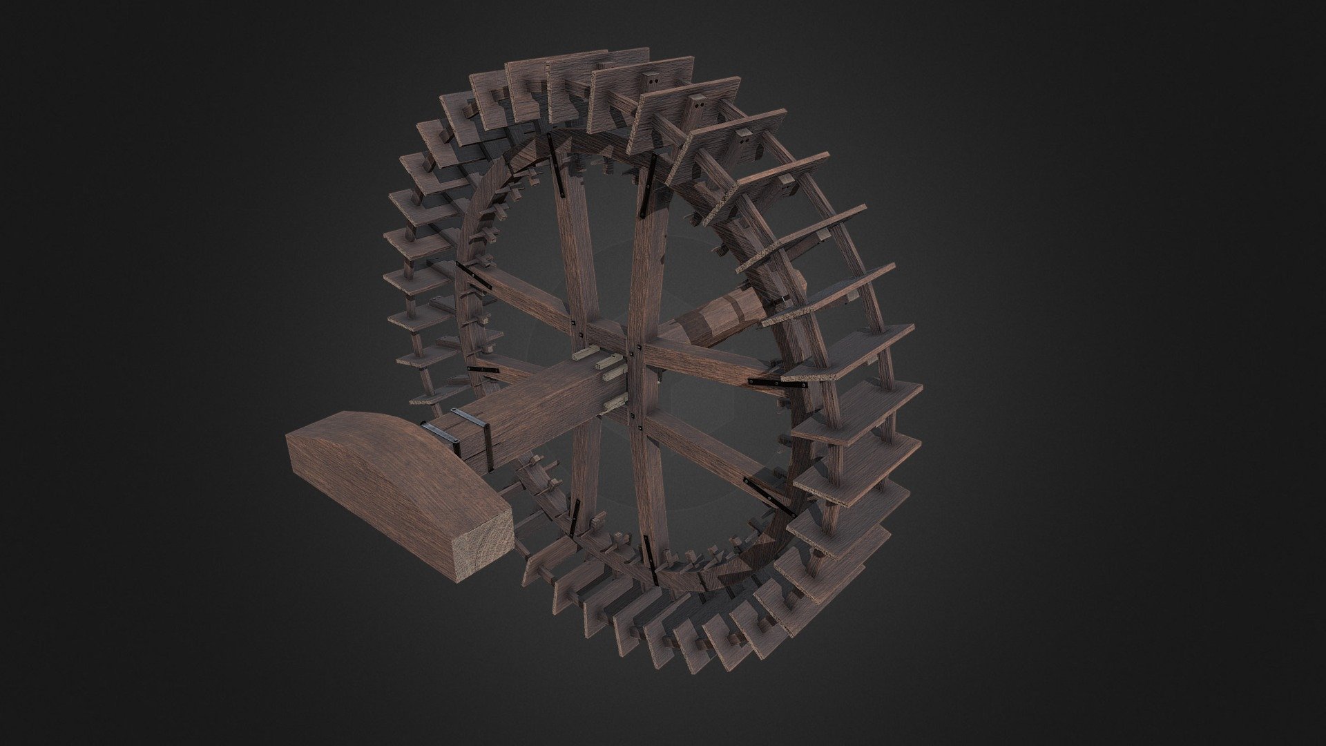 Water Wheel - Buy Royalty Free 3D model by Olivier K. Designs ...