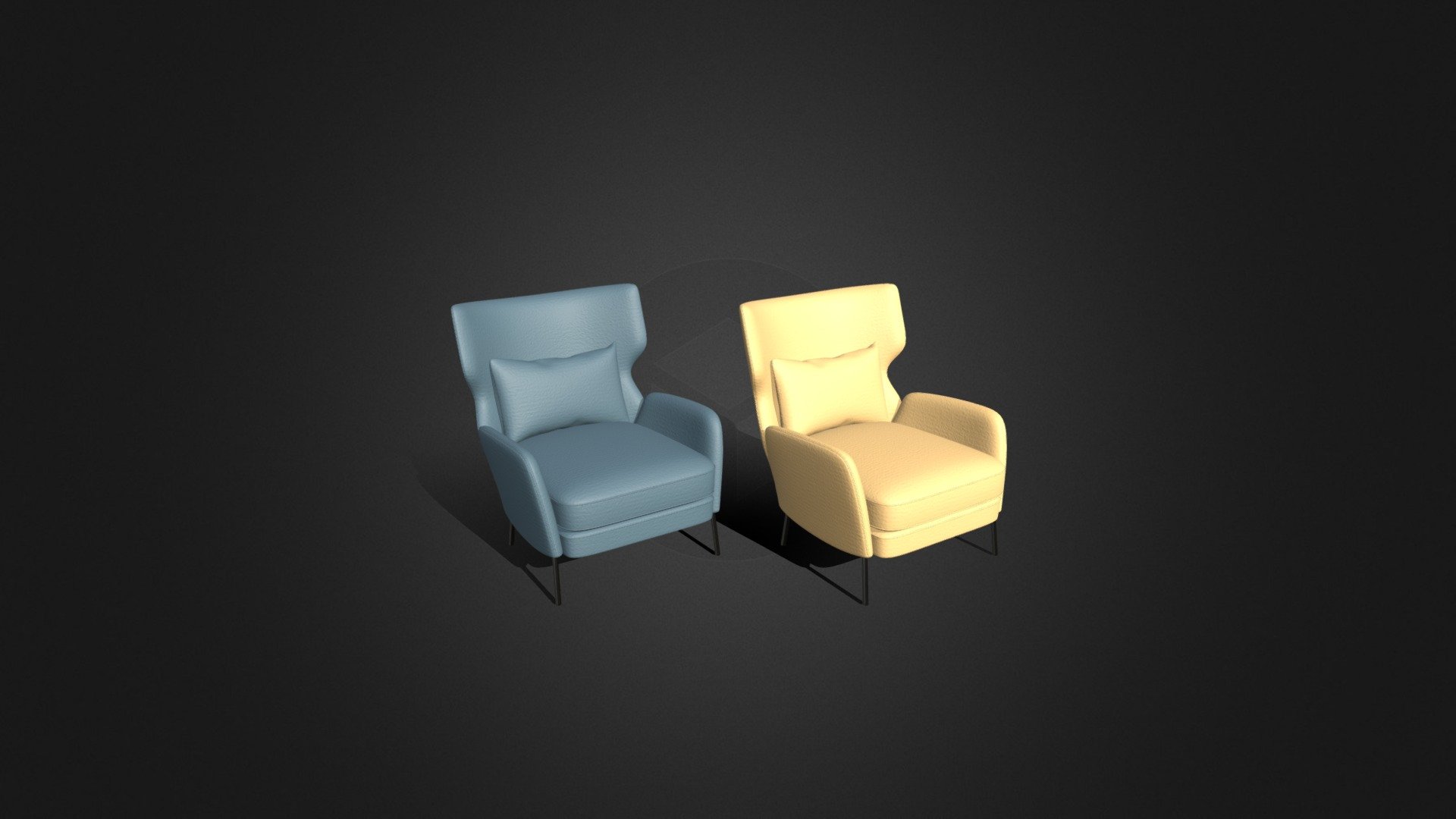 Alex Navy Blue Velvet Accent Chair Crateandbarre - Download Free 3D ...