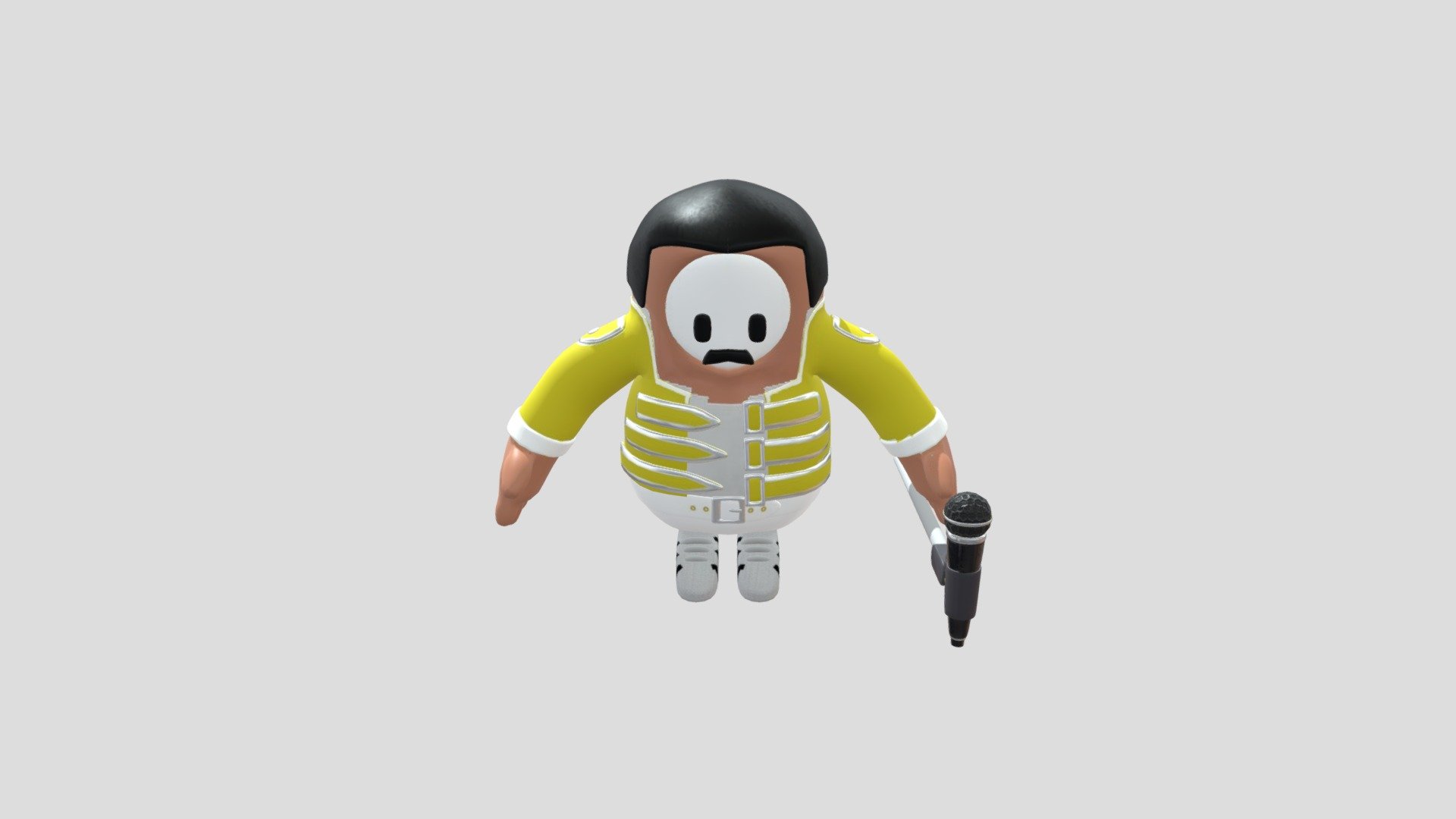Freddie Mercury (Fall Guys) - 3D model by joaoperman [d5a702b] - Sketchfab