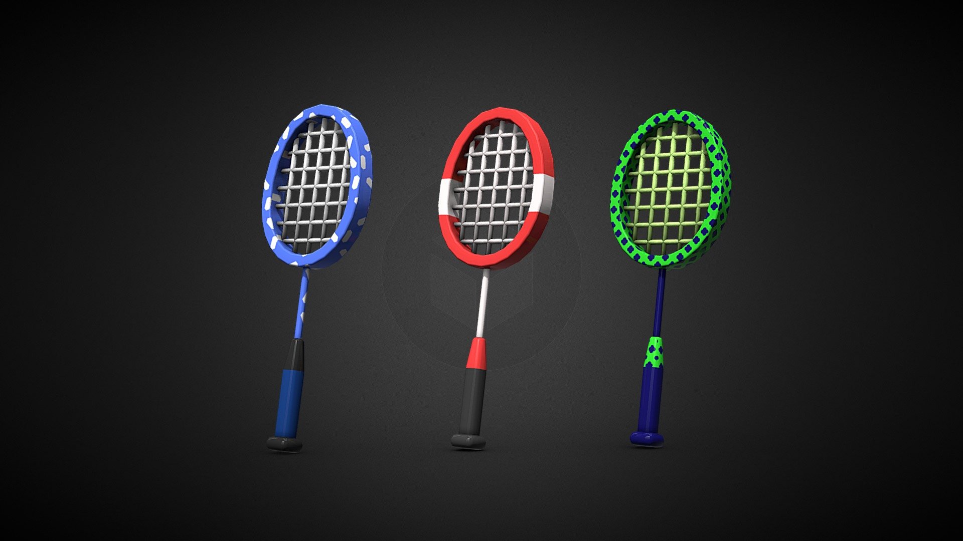 Stylized Badminton Racket - Buy Royalty Free 3D model by 3DGameObjects ...