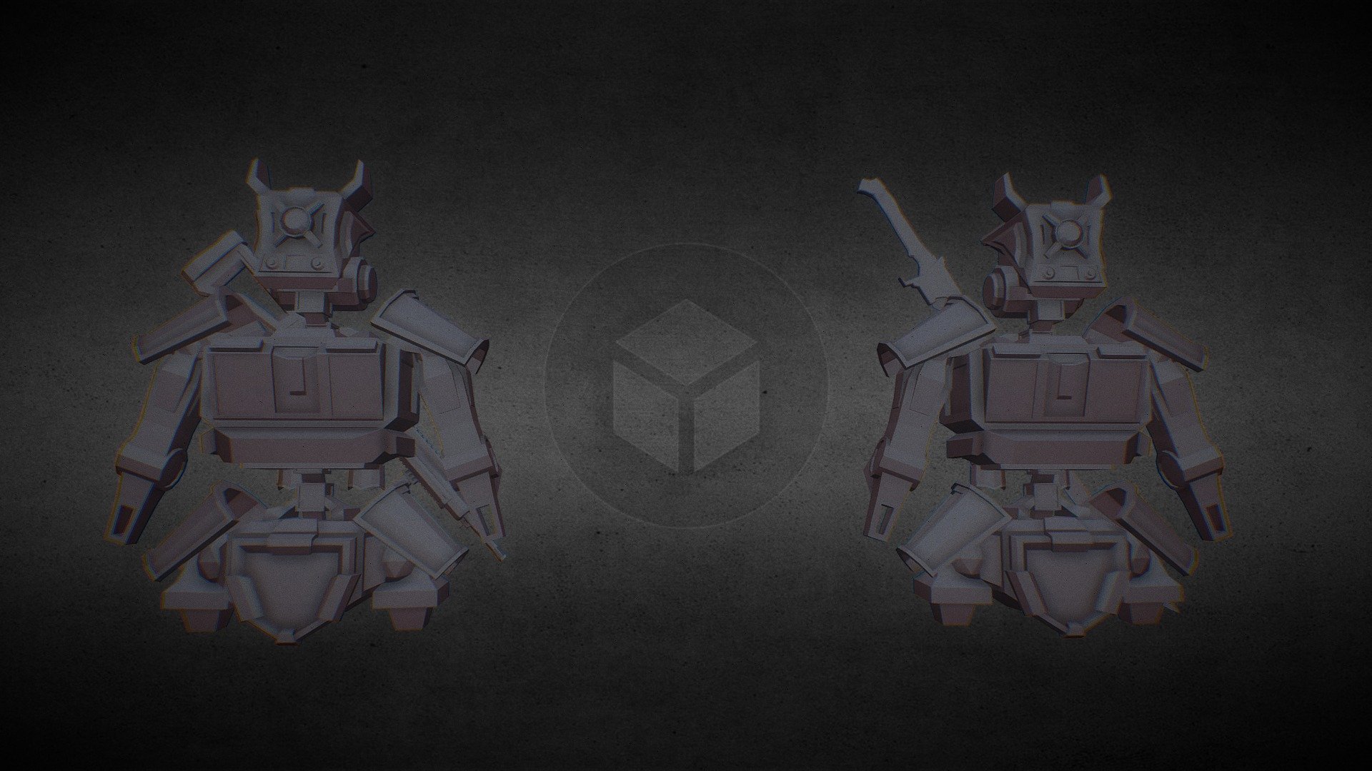 Samurai Robot Guards - Download Free 3D model by WitherFox [d5a9acf ...