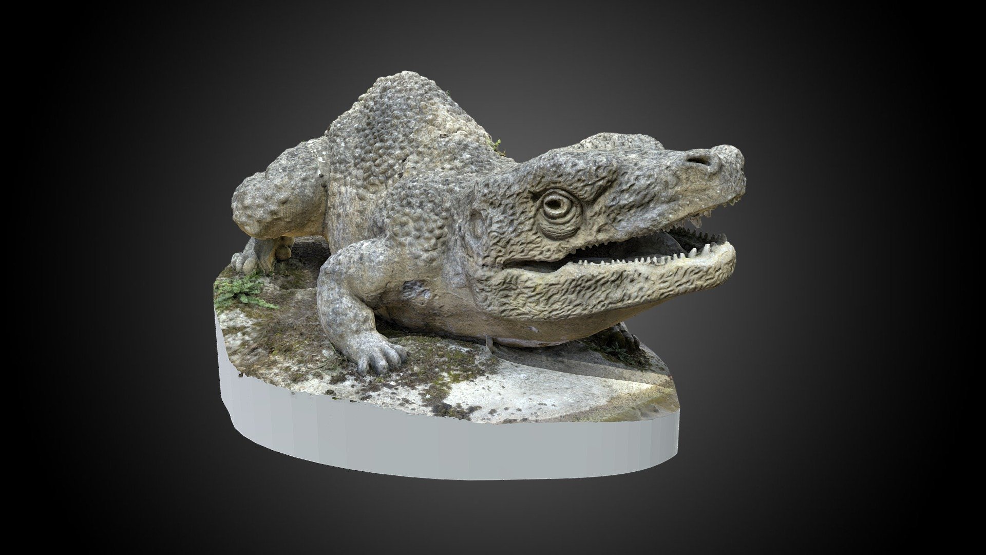 3 ‘Labyrinthodon pachygnathus’ (entering water) - 3D model by Historic ...