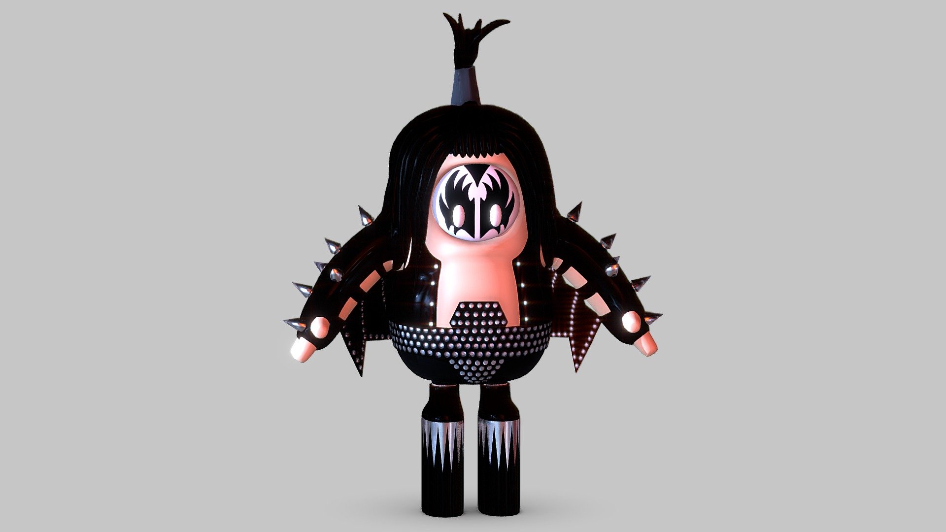 Fall Guys - Gene Simons (The Demon) - 3D model by Gustavo Ono ...