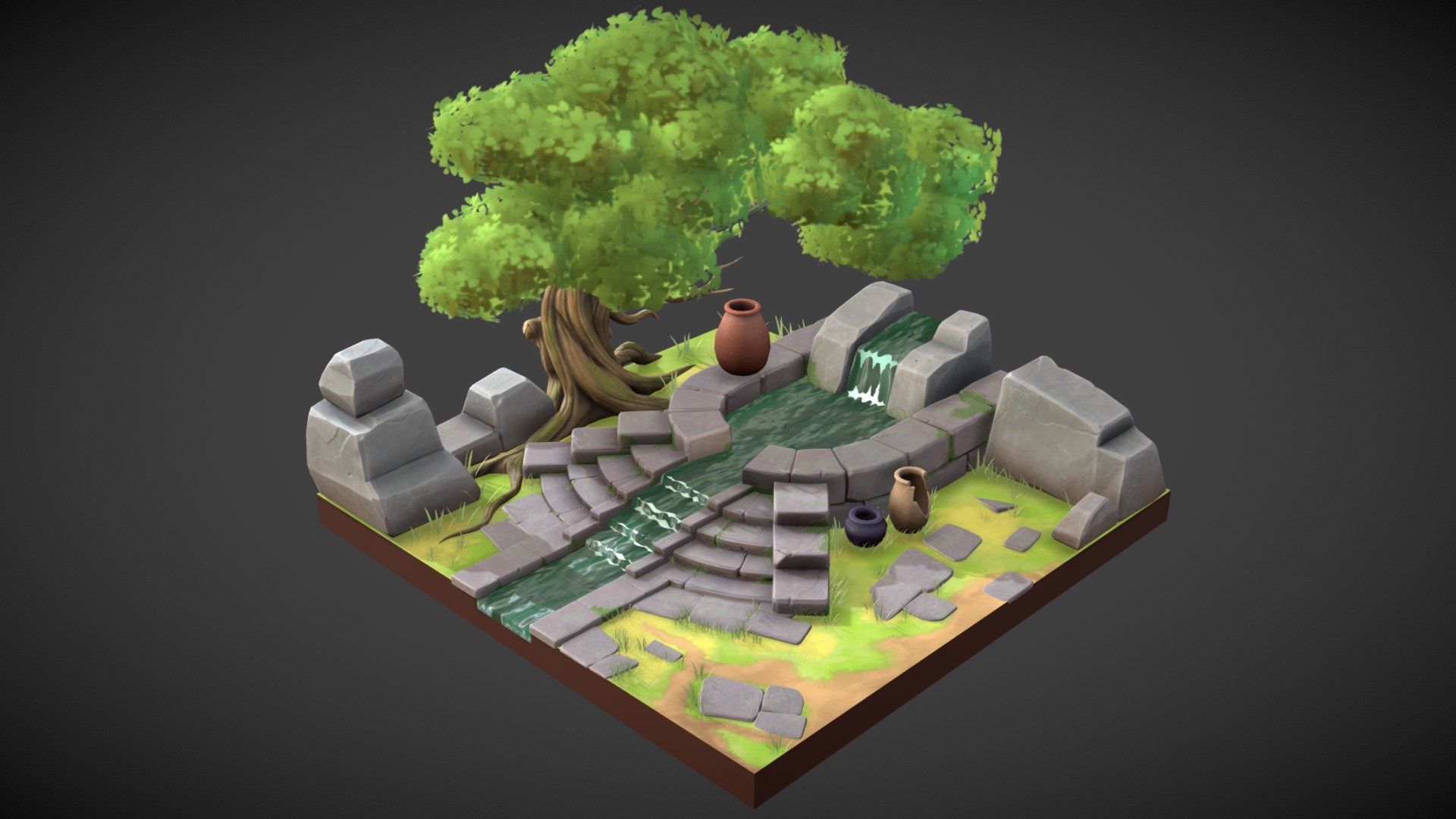 Refreshing Fountain - 3D model by Lorenzo Penco (@Eksmanen) [d5b2d9b] - Sketchfab