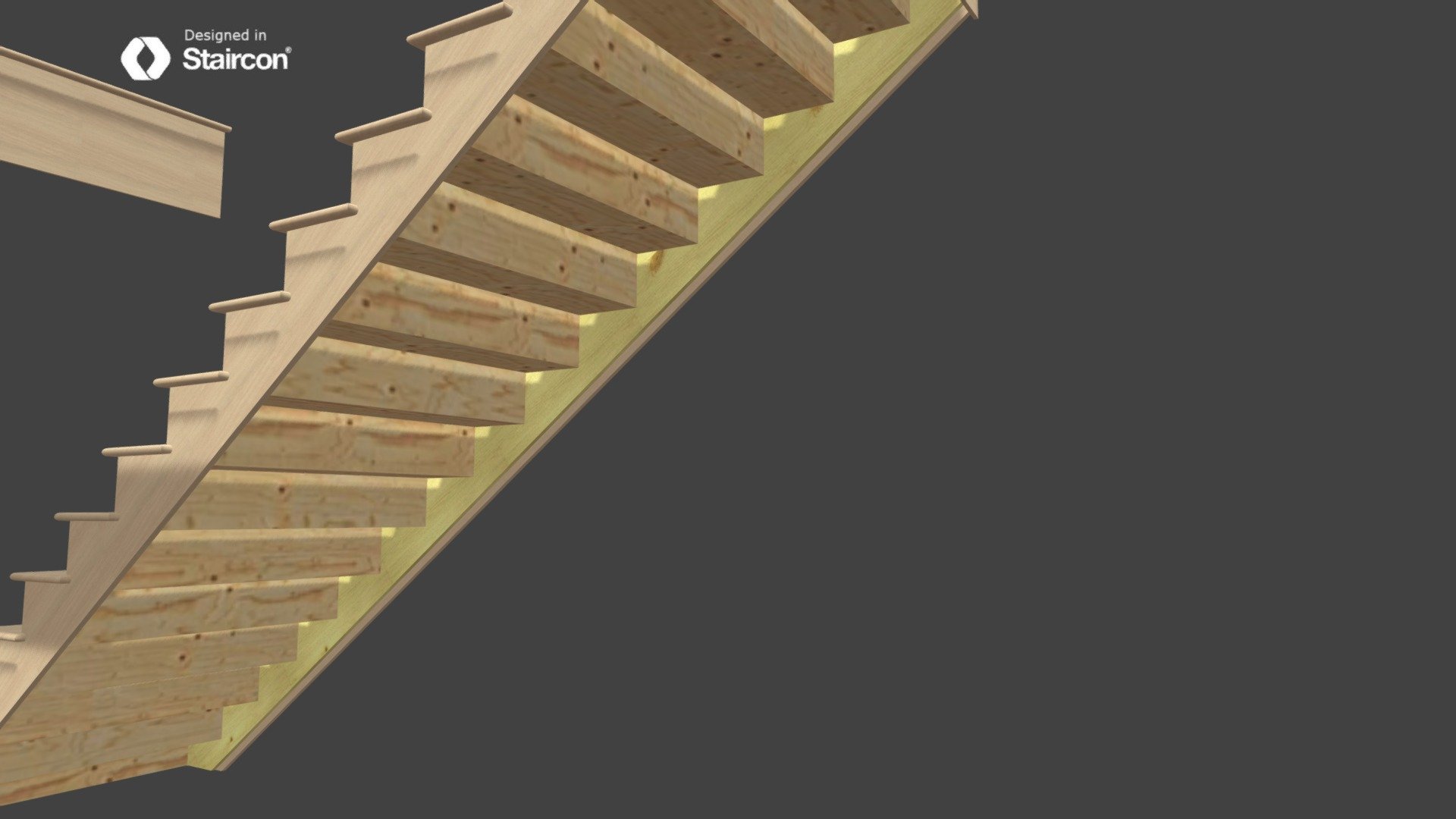 Construction and Finished stair - 3D model by 3D Software for Stair ...