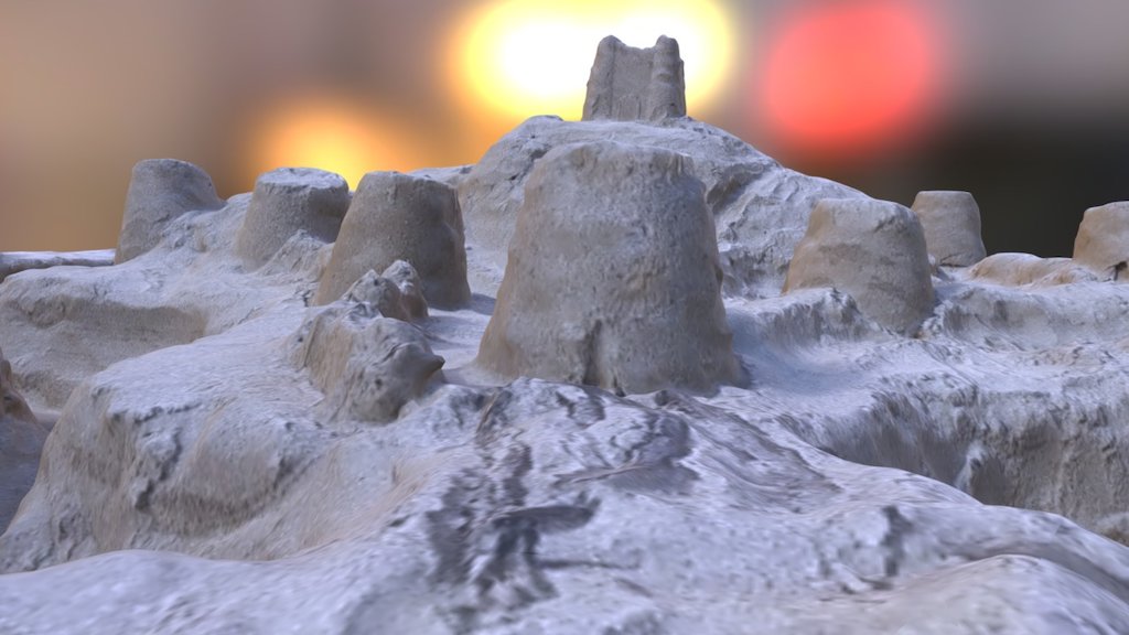 Sandcastle - 3D model by gavins [d5b36ef] - Sketchfab
