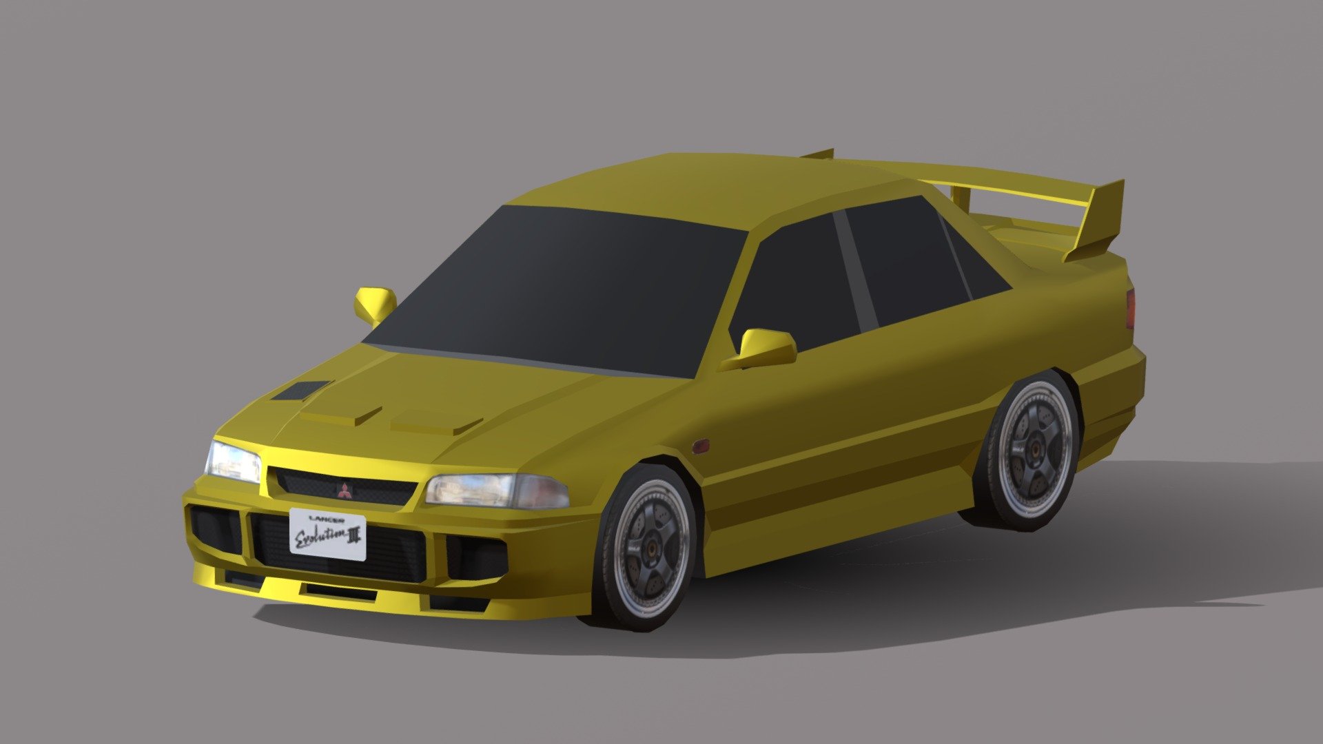 1995 Mitsubishi Lancer Evolution III [Low-Poly] - Download Free 3D ...