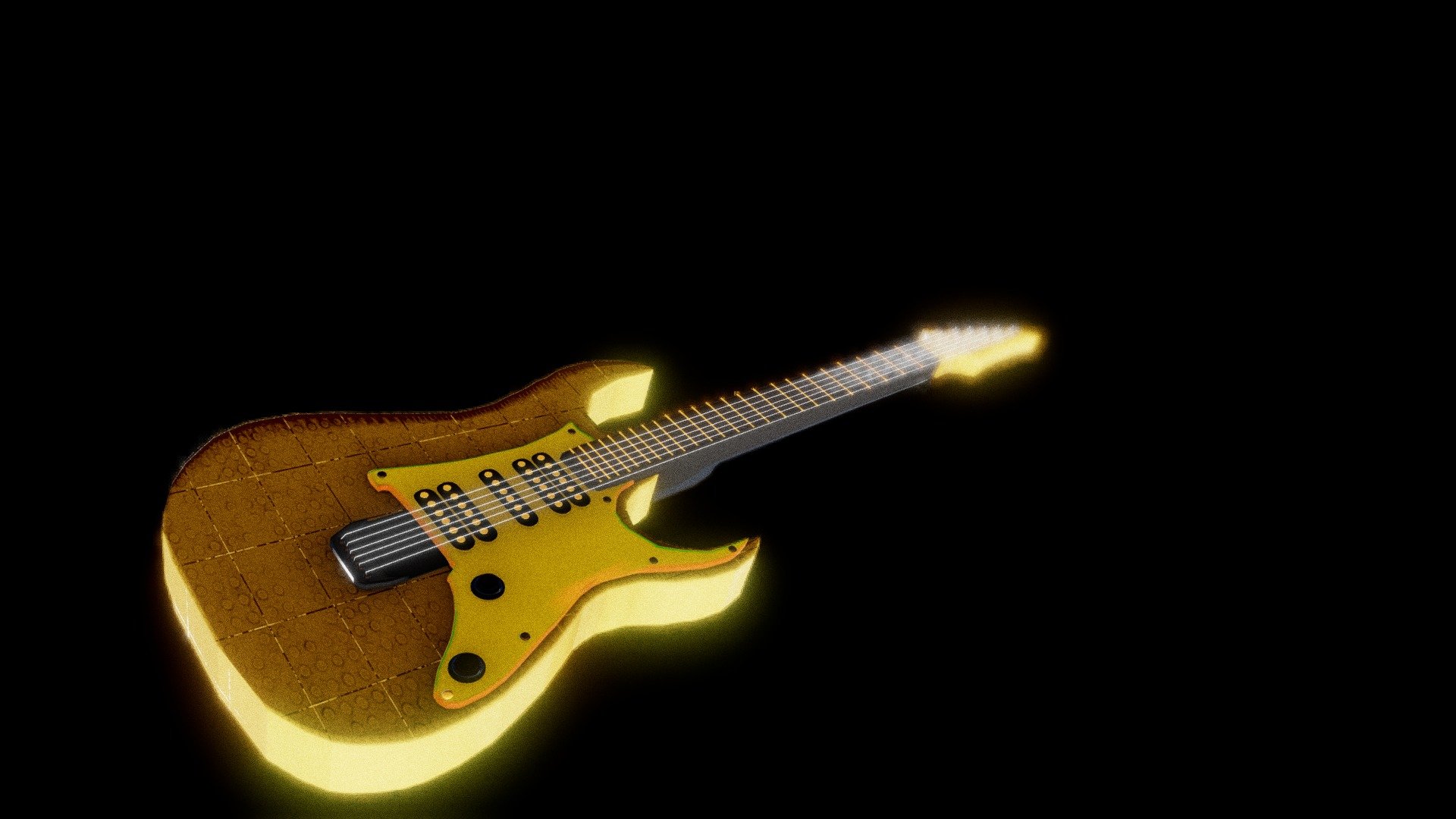 Electric Guitar Refined More - Download Free 3D model by WillBourke ...