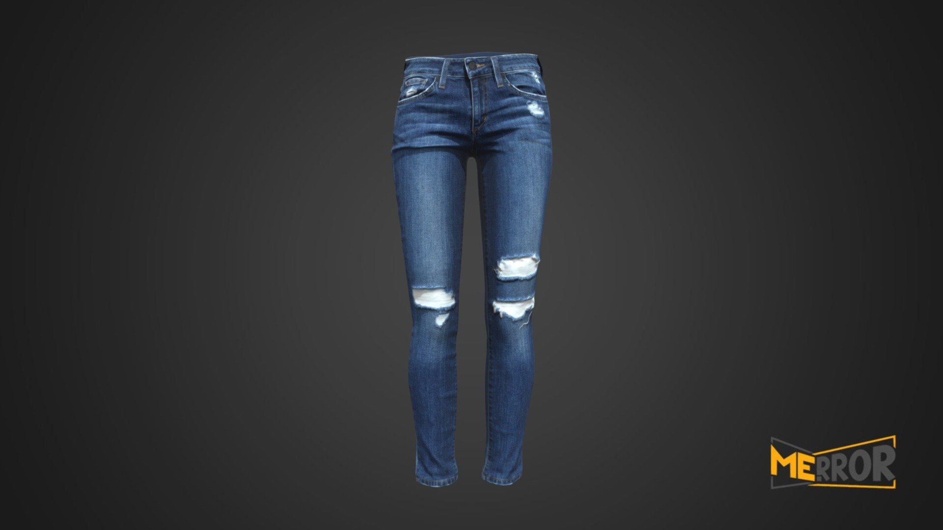 [Game-ready] Ripped Jeans - Buy Royalty Free 3D model by ME.RROR Studio ...