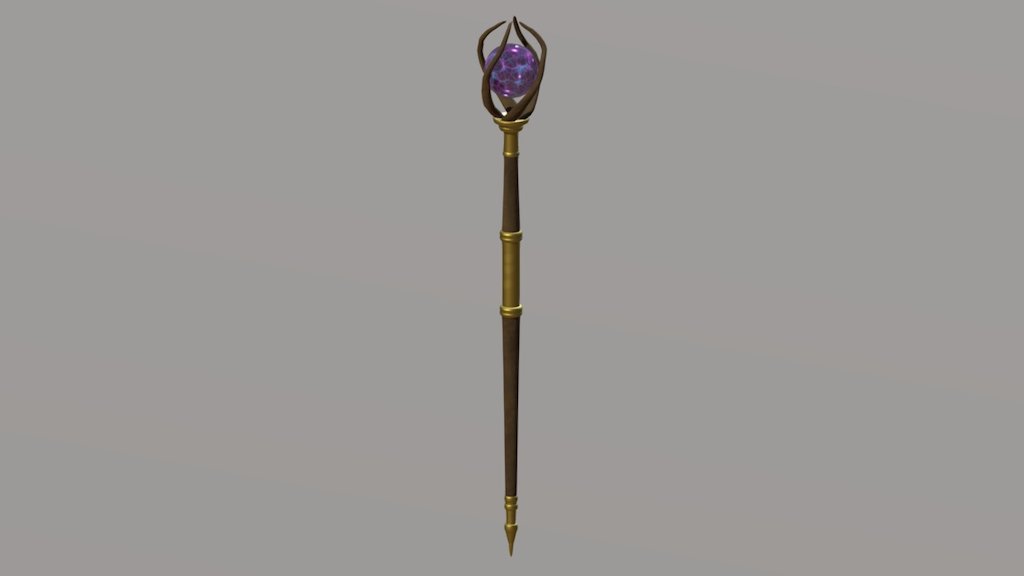 Mage's Staff - 3D model by Krissy Harling (@kharling) [d5b8598] - Sketchfab