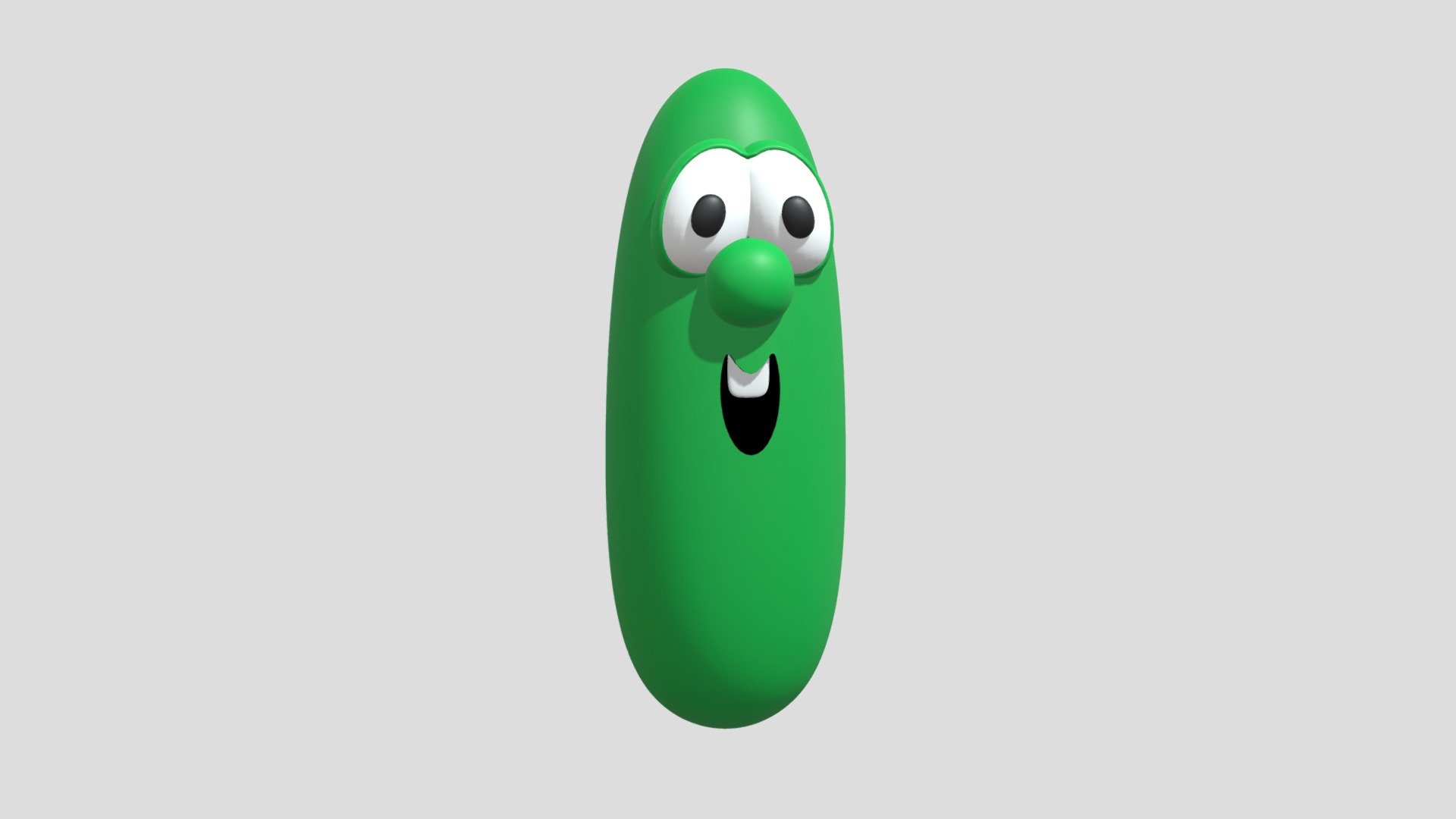 Larry The Cucumber - 3D model by The_T-Bone [d5b9179] - Sketchfab