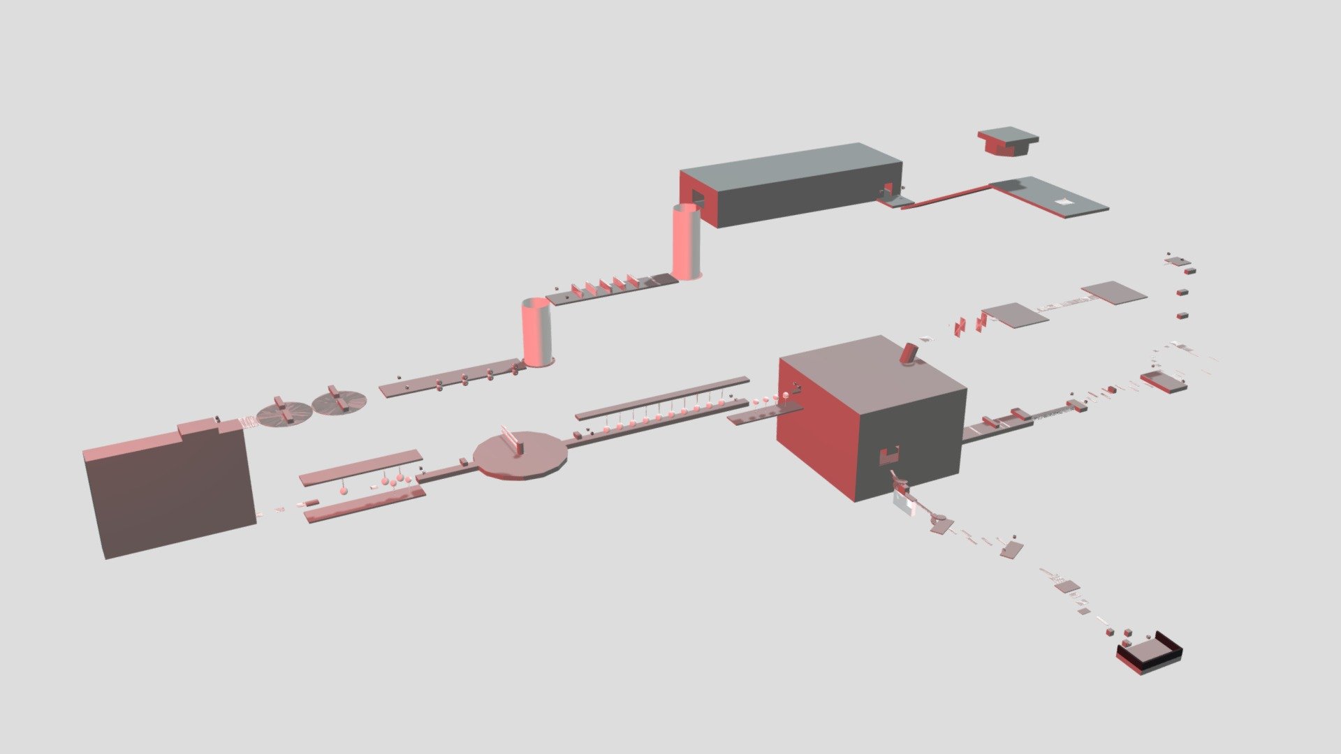 Obstacle Course Level - 3D model by PandaBot2001 [d5bb462] - Sketchfab