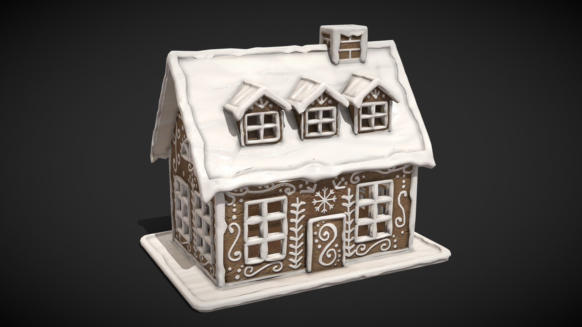 Christmas Gingerbread House - Buy Royalty Free 3D model by Karolina ...