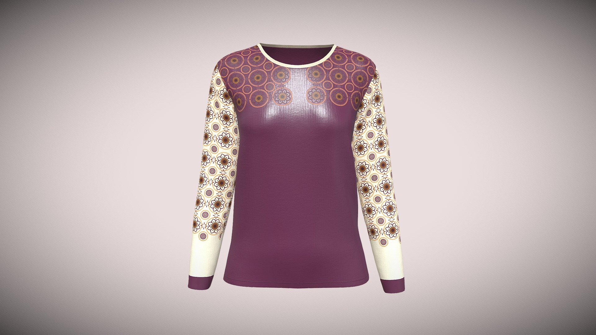 Girls Long Sleeve Tops V2 - Buy Royalty Free 3D model by Clothing Axis ...