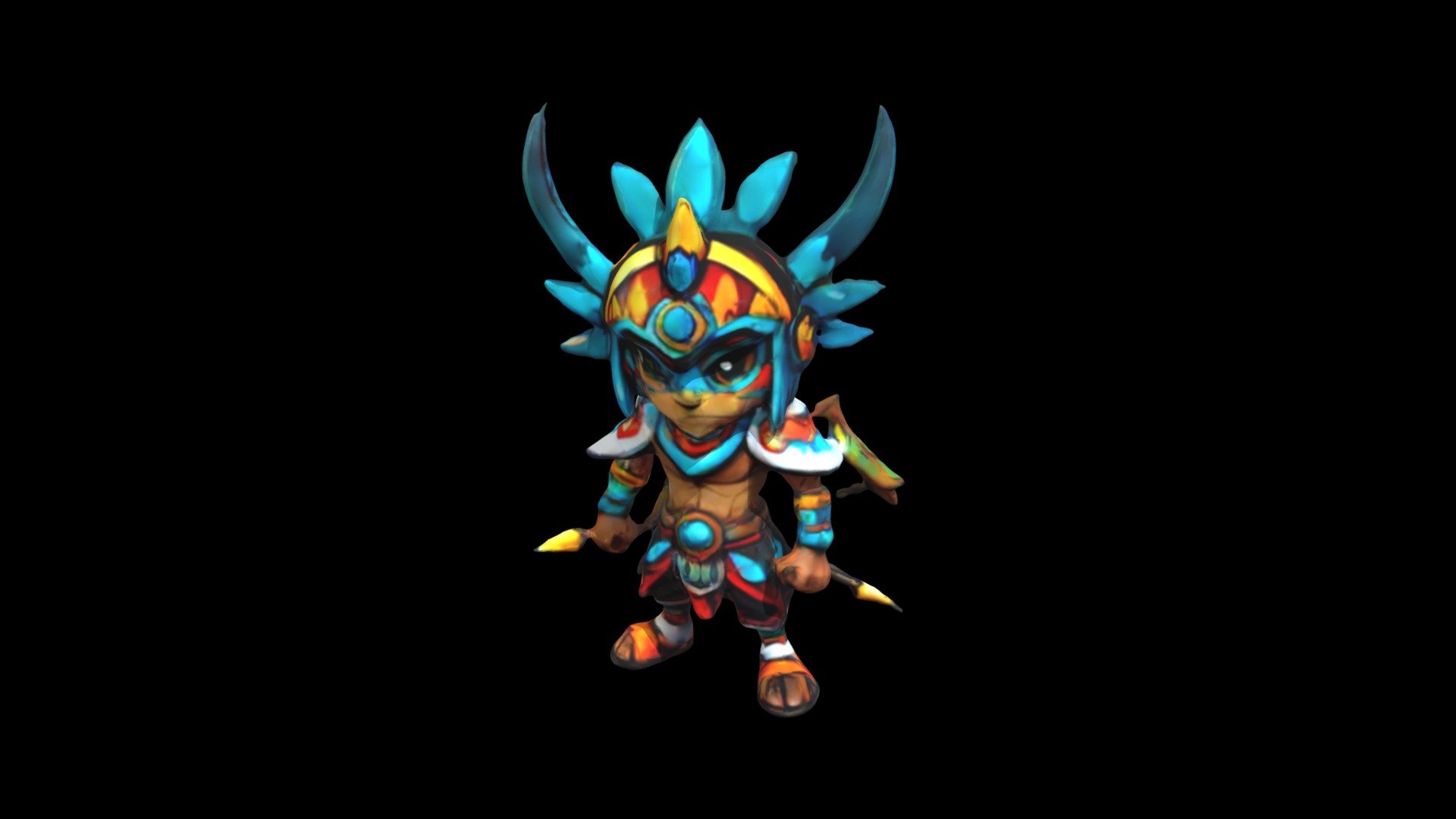 A video game character with a stern expression, - Download Free 3D ...