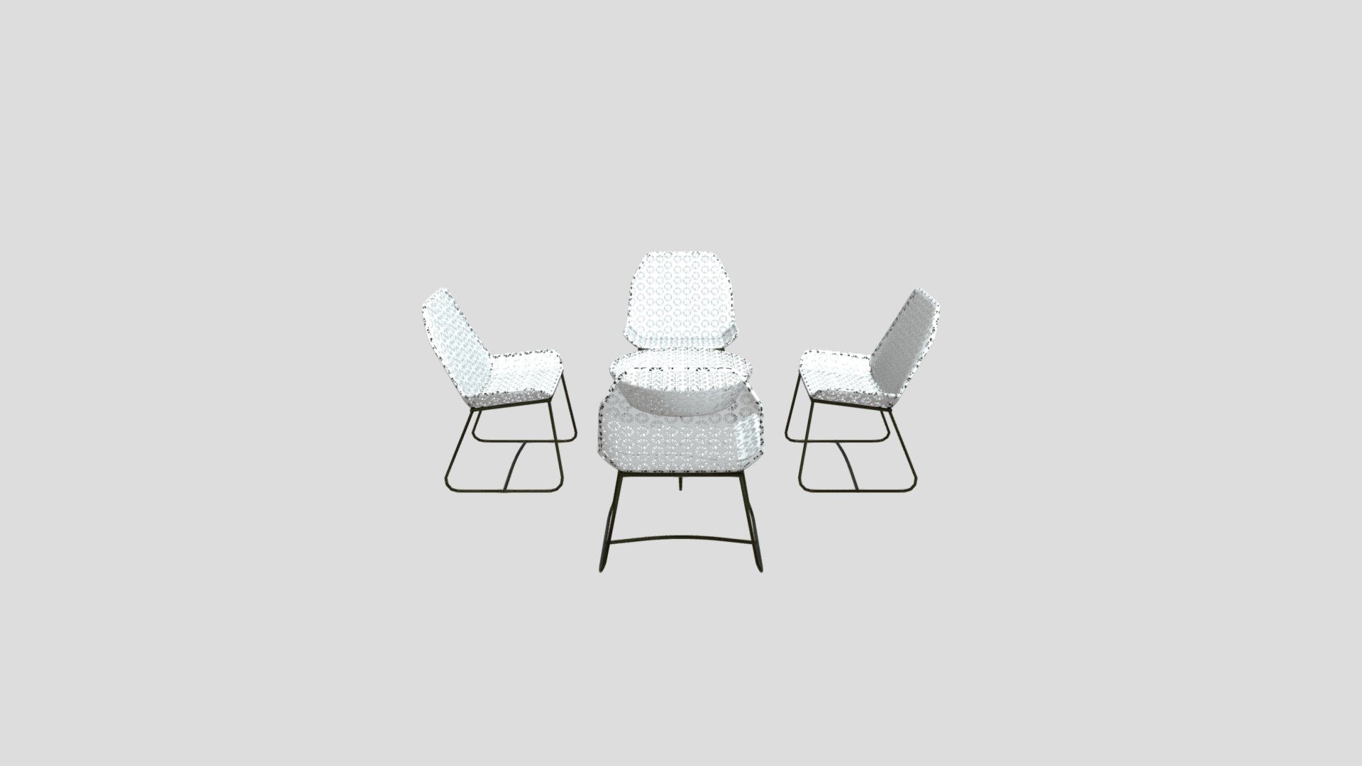 chair and table set - 3D model by saransuman68 [d5c2c5e] - Sketchfab