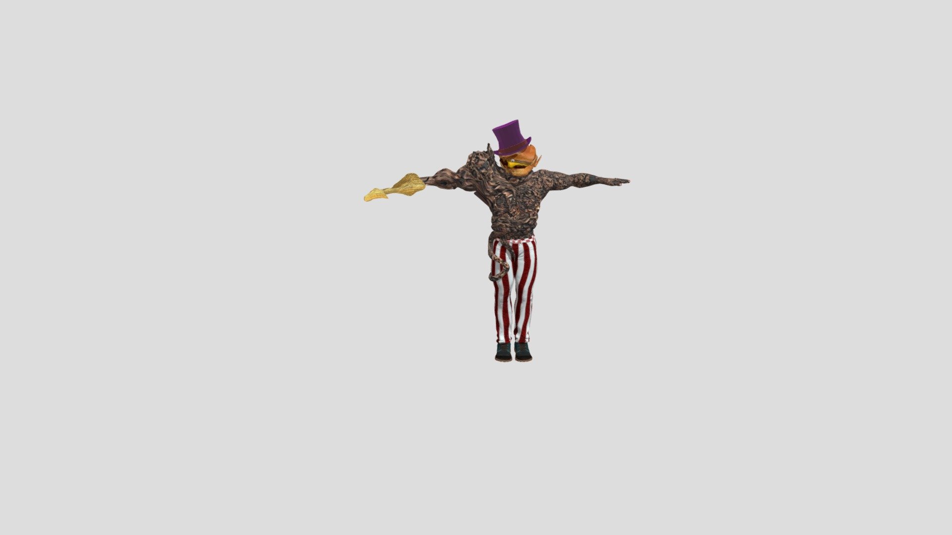 Mayor Mc Cheese Mc Donald With Frytonna - Download Free 3D model by ...