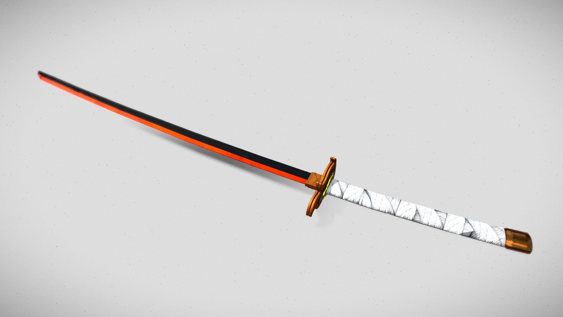 Kyojuro Rengoku Sword (Work in progress) - 3D model by Adi.Booker ...