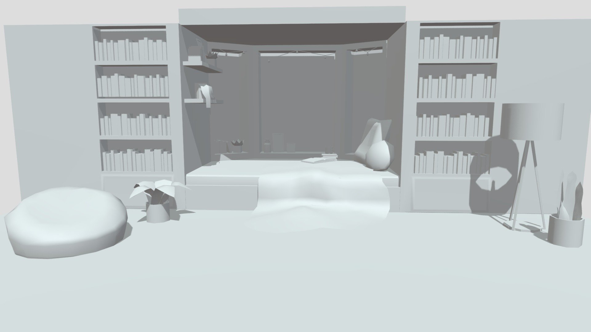 Reading Nook - 3D model by Eboyles [d5c97dd] - Sketchfab