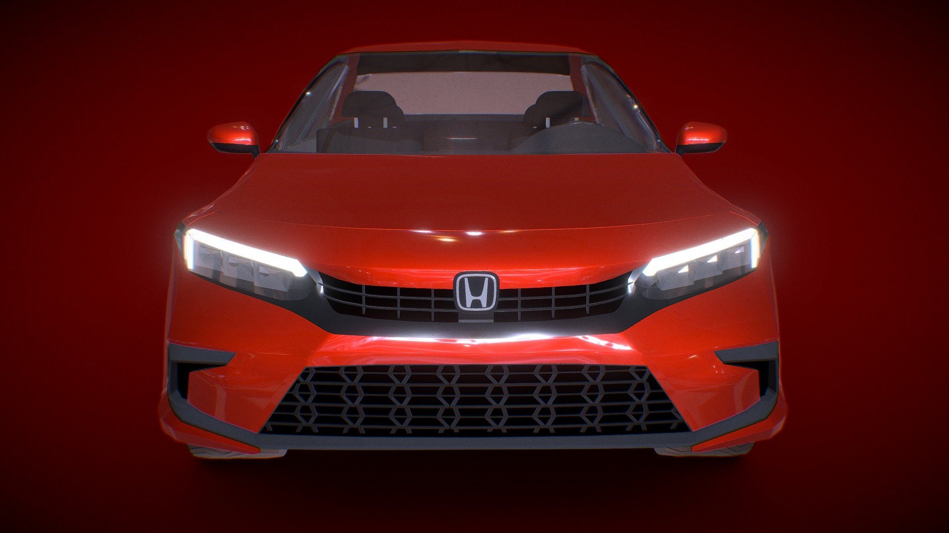 Honda Civic 2022 (Free Download) - Download Free 3D model by Ricy ...