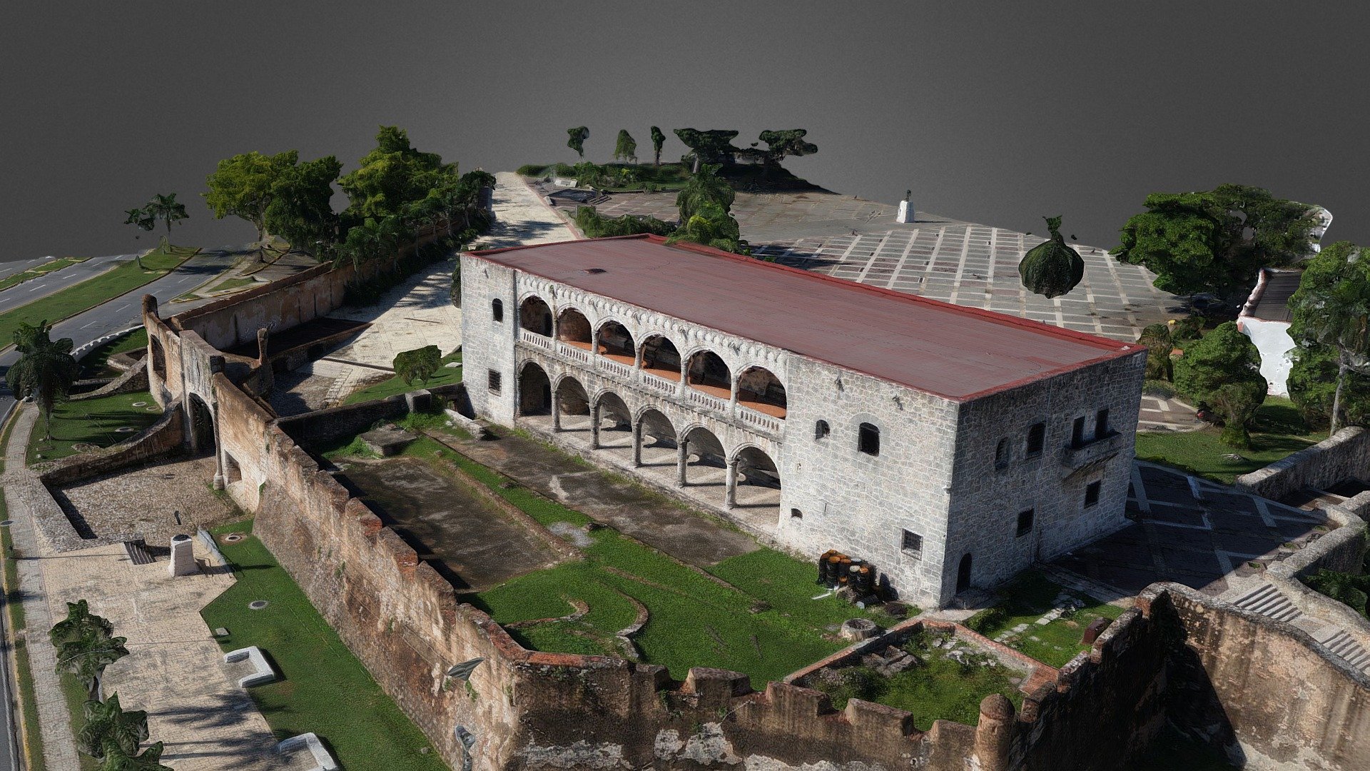 El Alcazar de Colón - Download Free 3D model by Mapix Aerial (@aldoee) [d5ca678] - Sketchfab