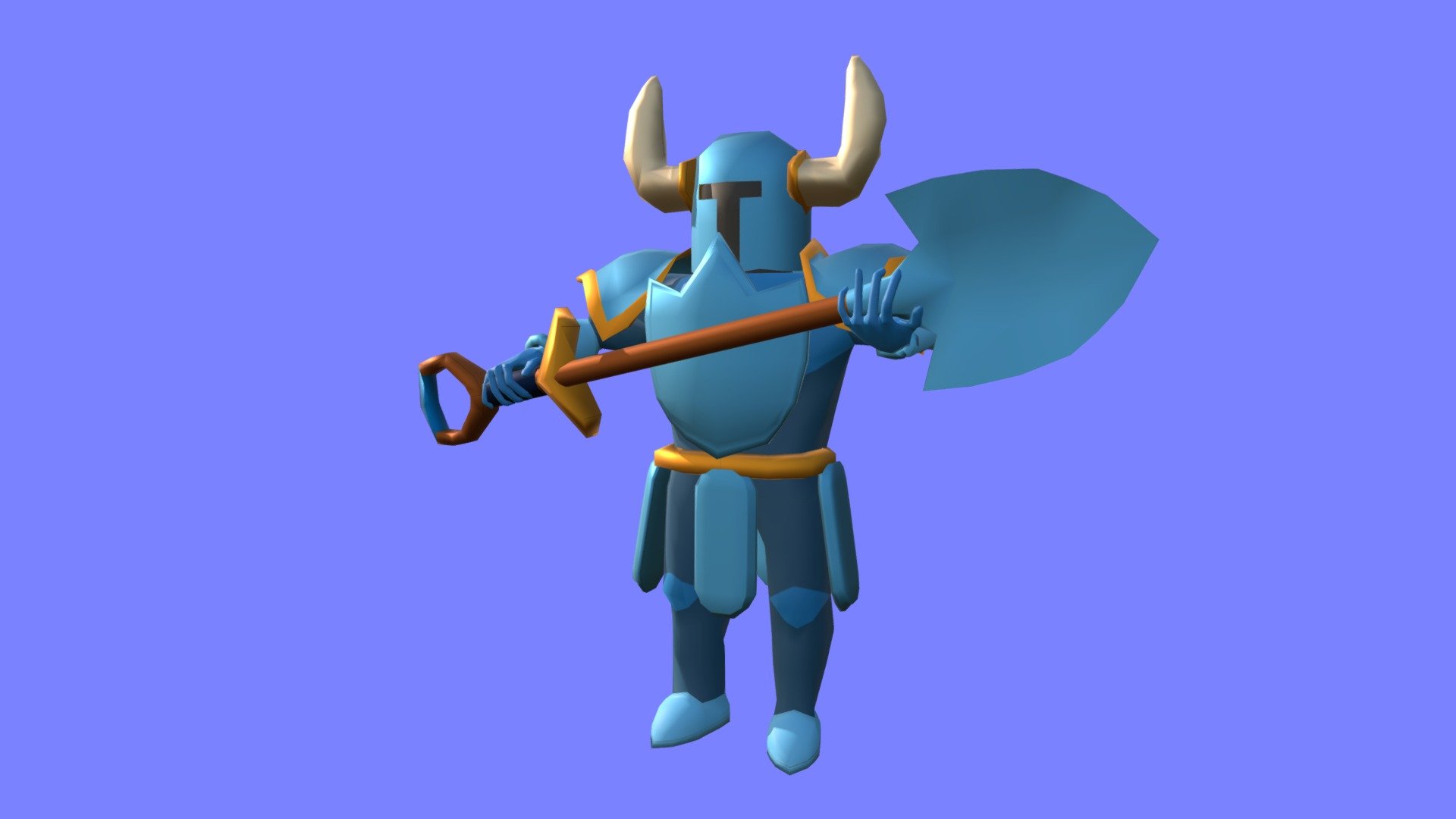 Shovel Knight - Download Free 3D model by CesarFN22299 [d5cb0a3 ...