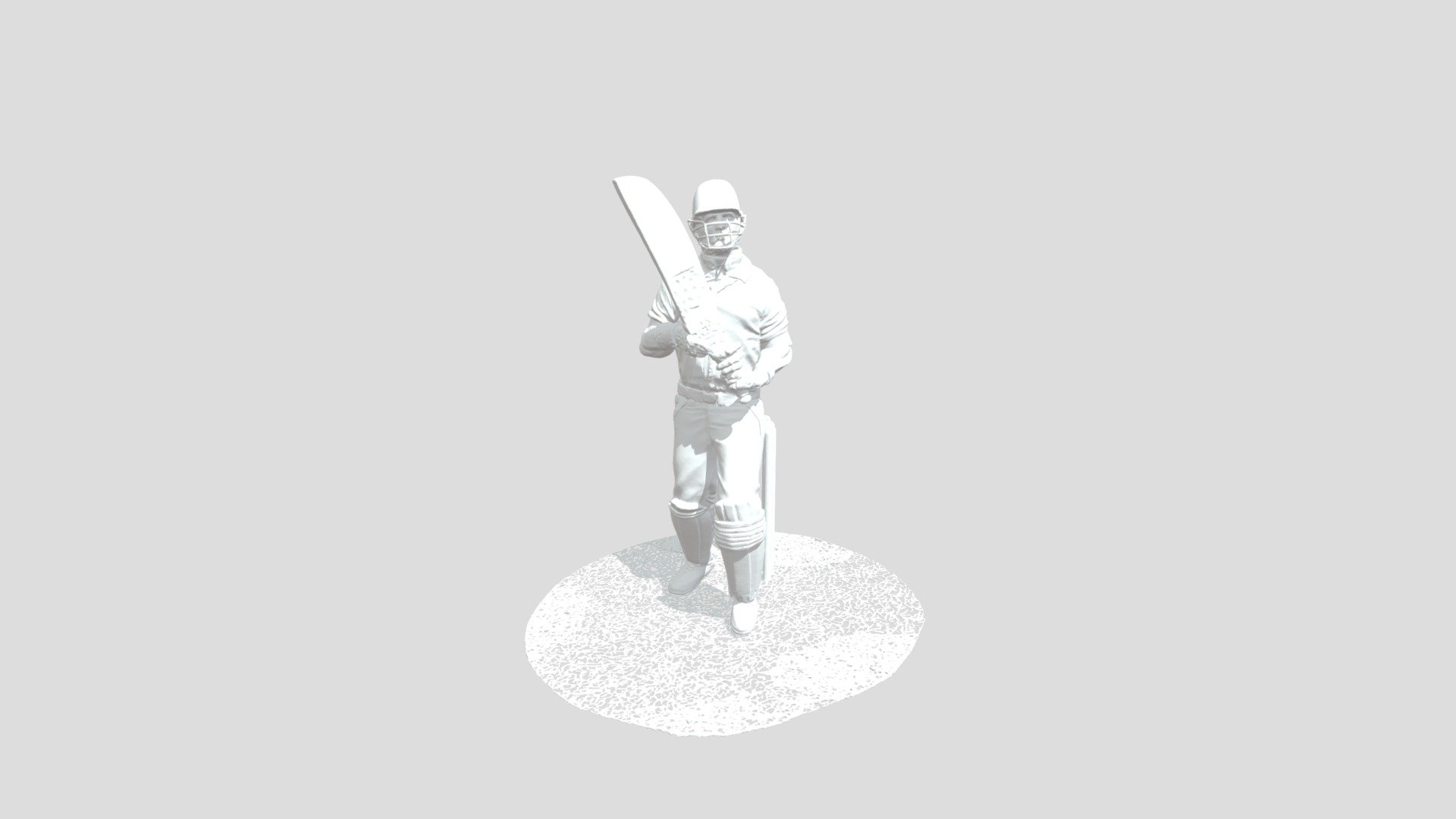 Cricketer with Bat - Download Free 3D model by harshitk1211 [d5cb6c7 ...