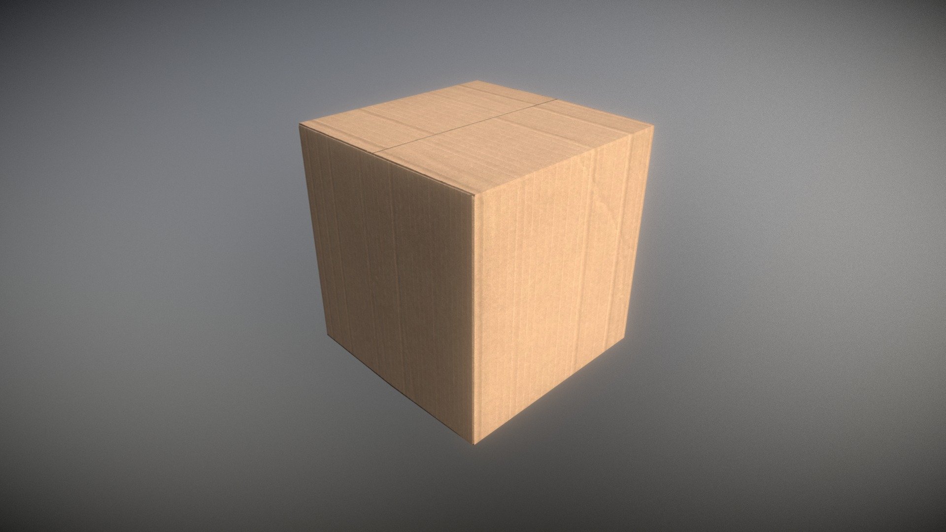 Game Ready Cardboard Box Plain Low Poly - Buy Royalty Free 3D model by ...