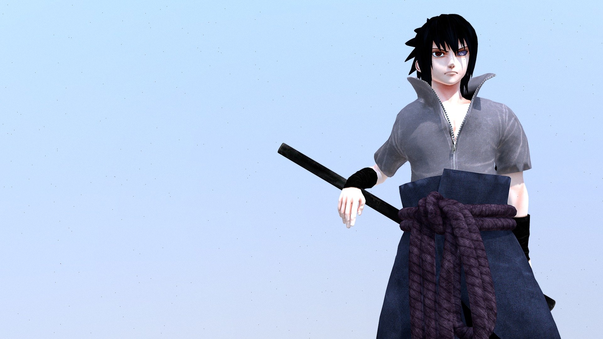Sasuke Utchiha in honor of kishimoto Bandai.inc - 3D model by Alien ...