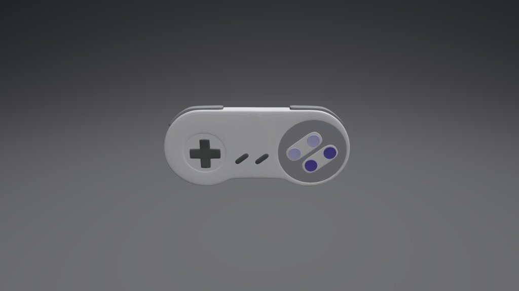Snes Controller - 3D model by Sciammarella [d5d0784] - Sketchfab
