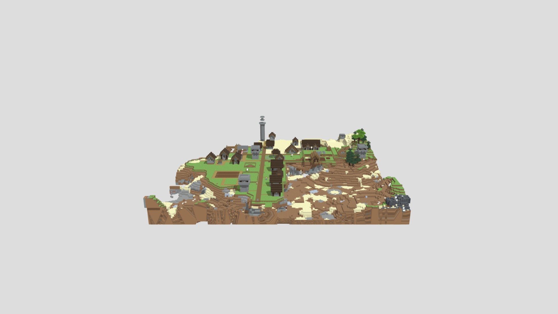 The Village - Download Free 3D model by m4xiJo [d5d1966] - Sketchfab